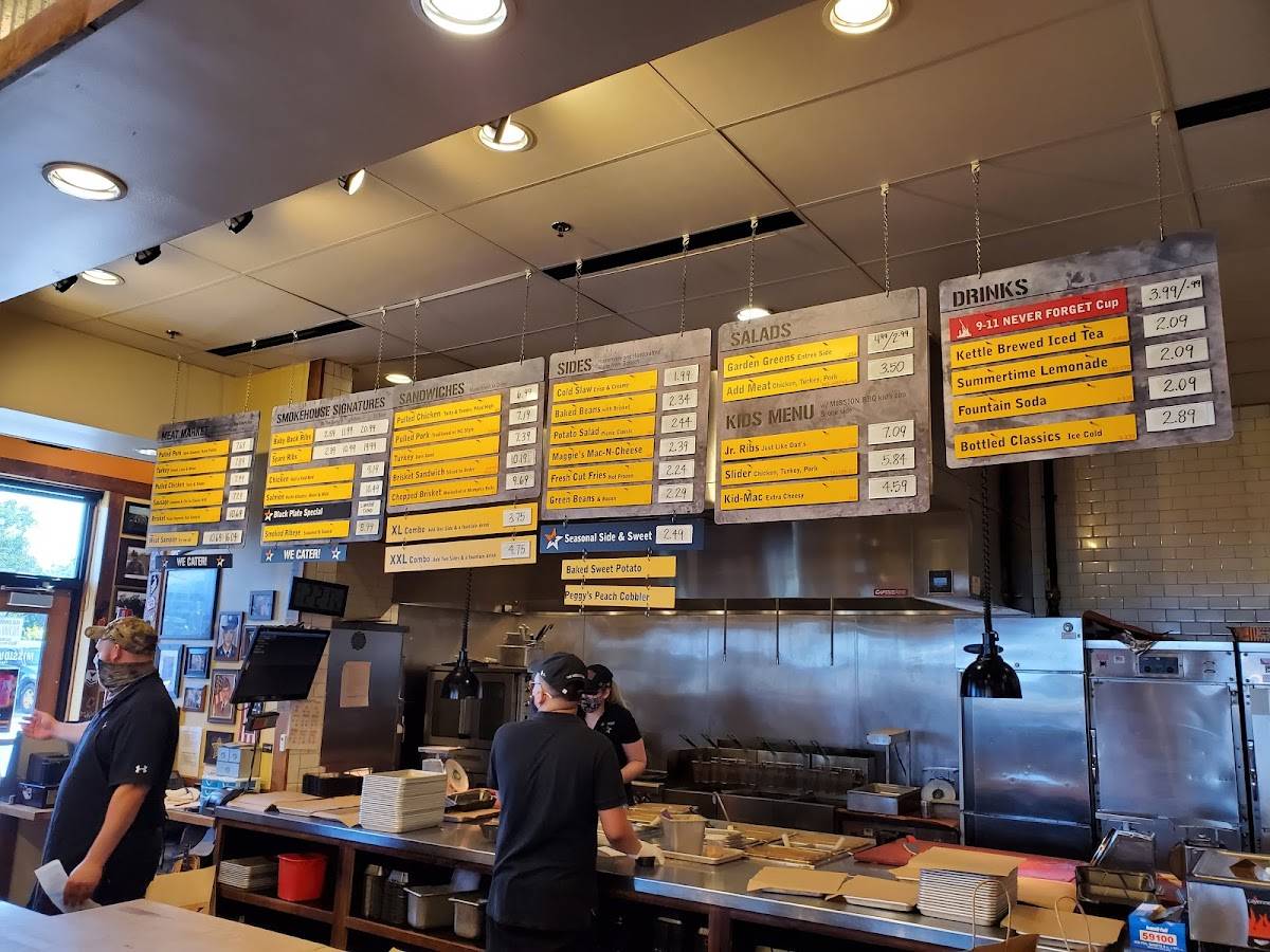 Menu at MISSION BBQ, Whitehall