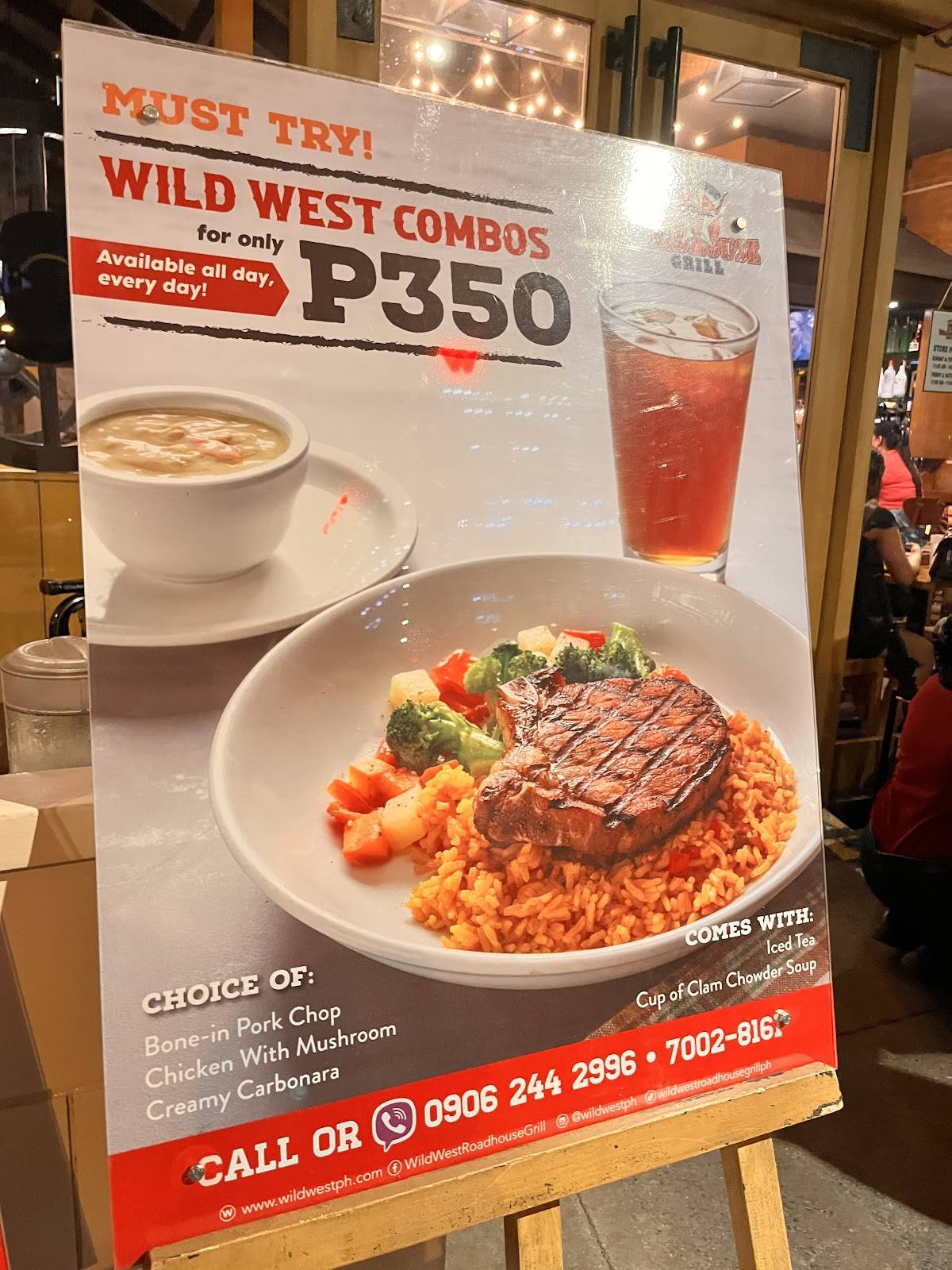 Menu at Wild West Roadhouse Grill restaurant, Taguig, 11th Ave