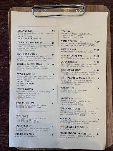 Menu at Willi's Cafe Jesmond., Newcastle upon Tyne