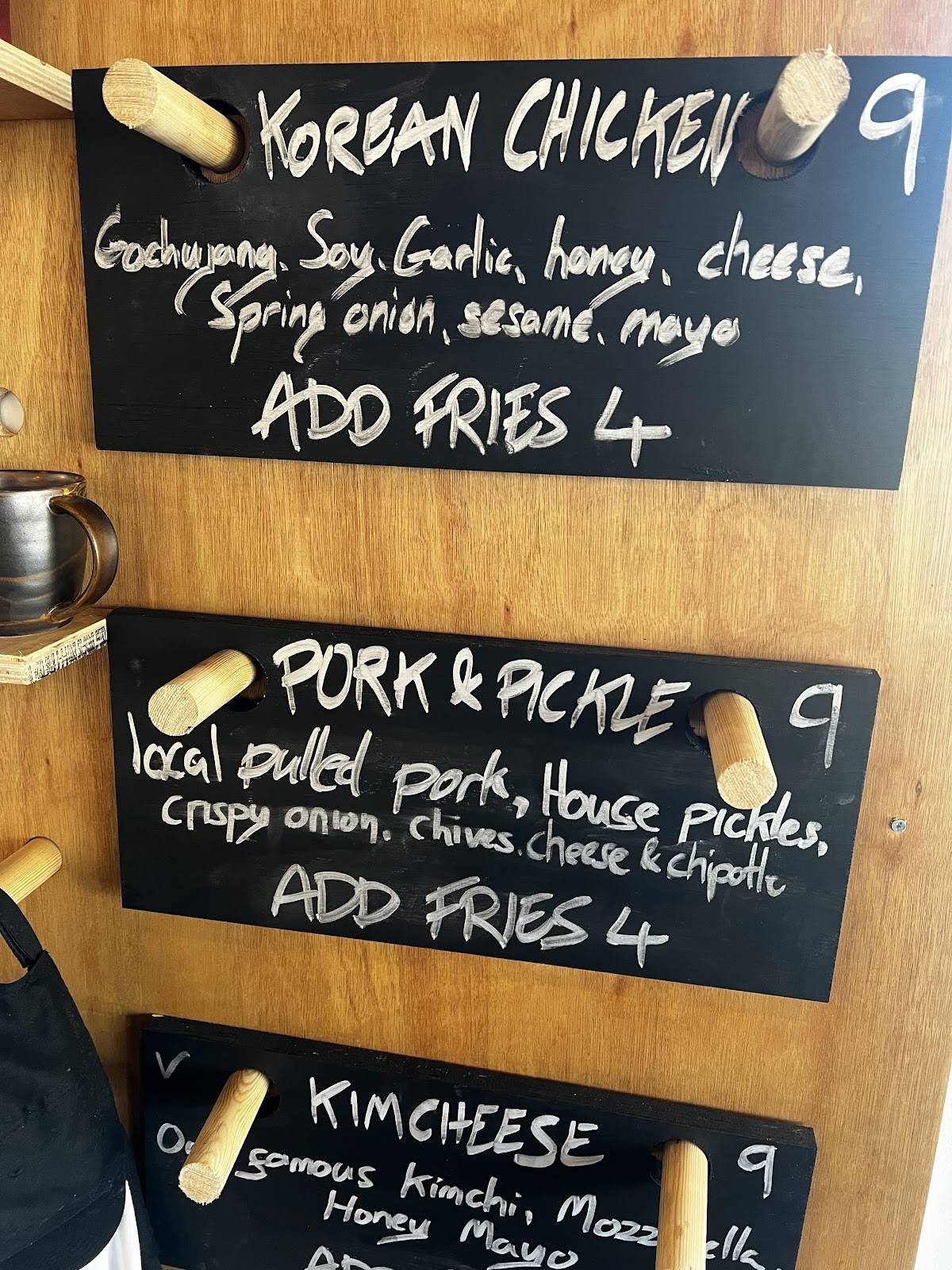 Menu at Toast cafe, Windermere