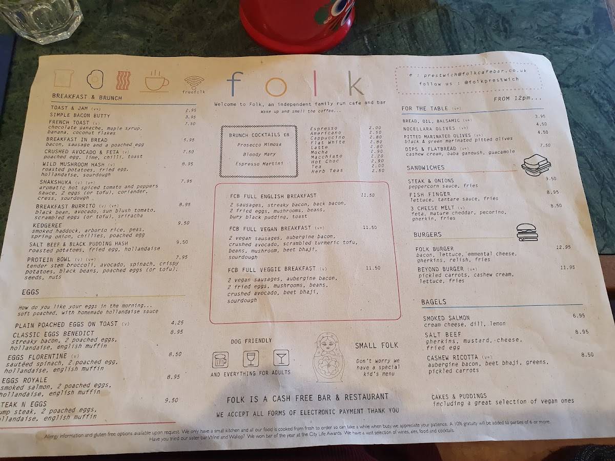 Menu at Wine and Wallop Prestwich pub & bar, Prestwich, 403 Bury New Rd