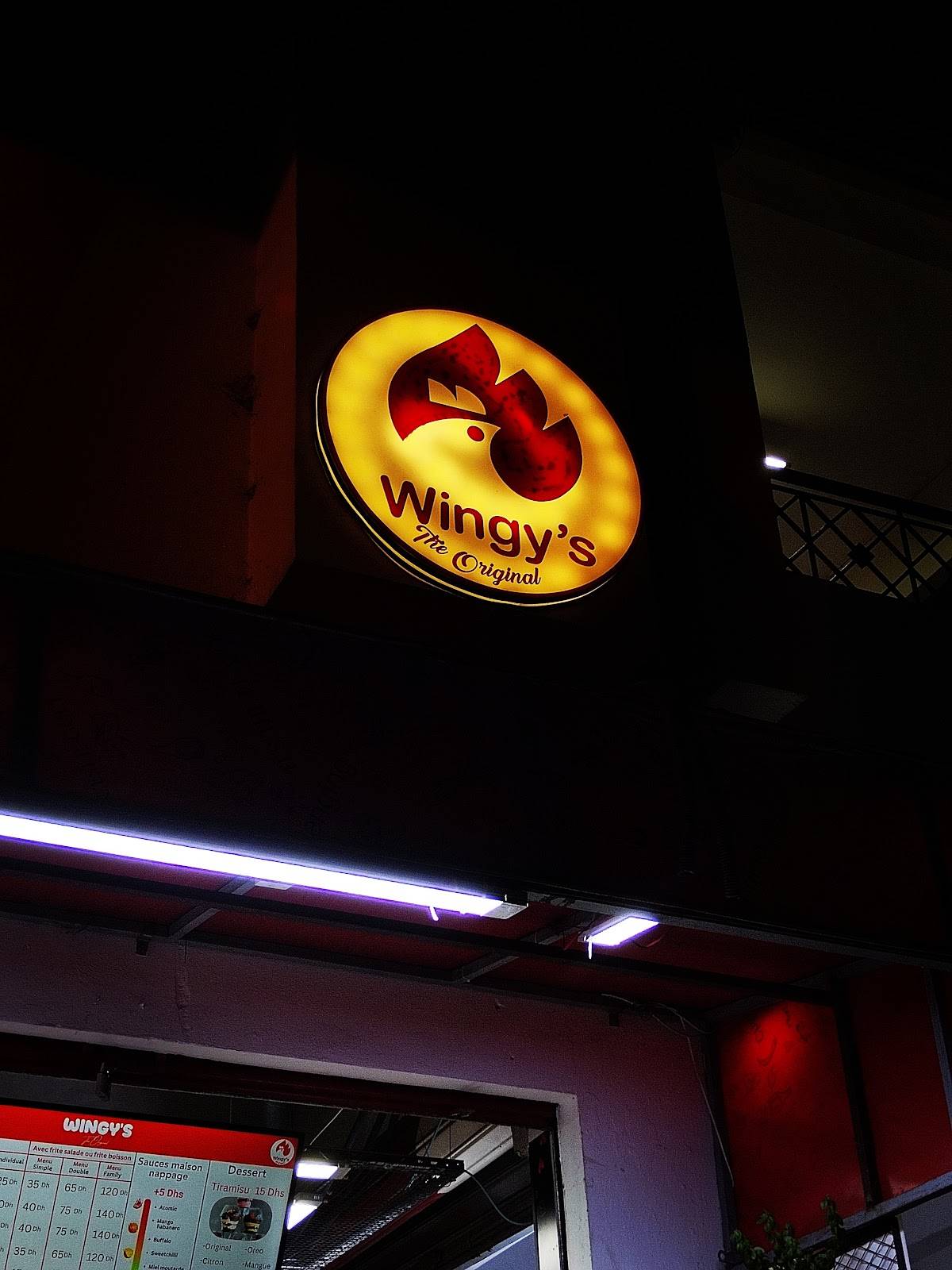 Speisekarte von Wingy's the Original restaurant, Casablanca