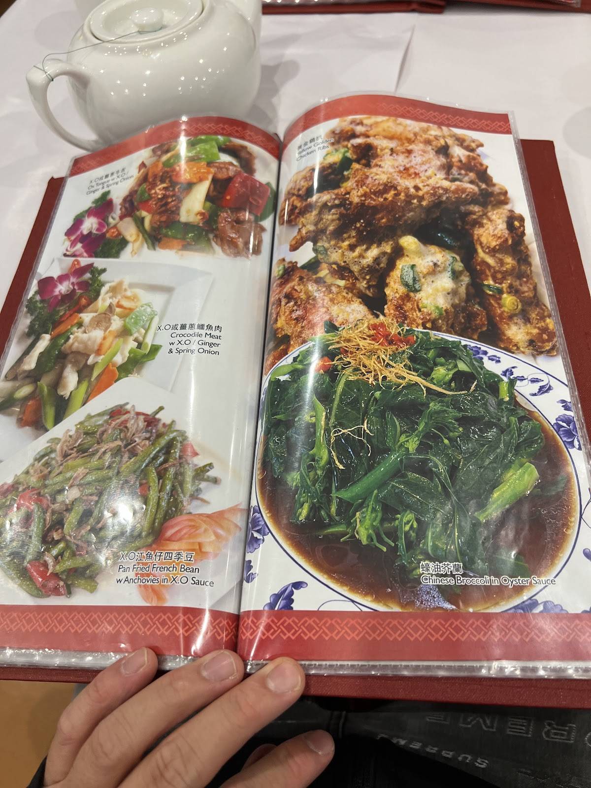 Menu at Wong's Lucky Bar, Melbourne