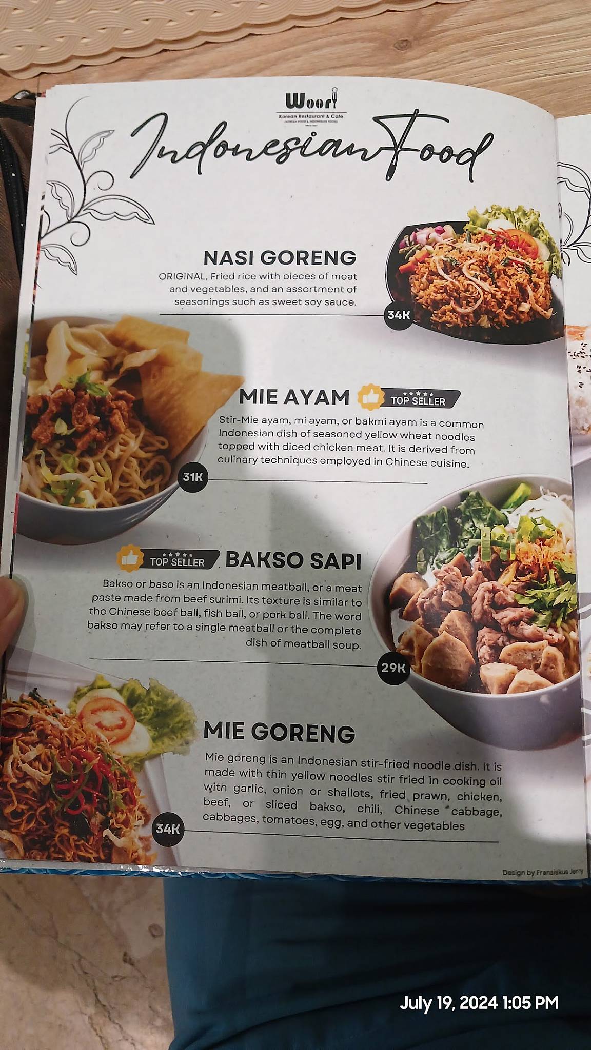 Menu at Woori Korean Restaurant & Cafe (Korean Food, Kimchi, Gimbab ...