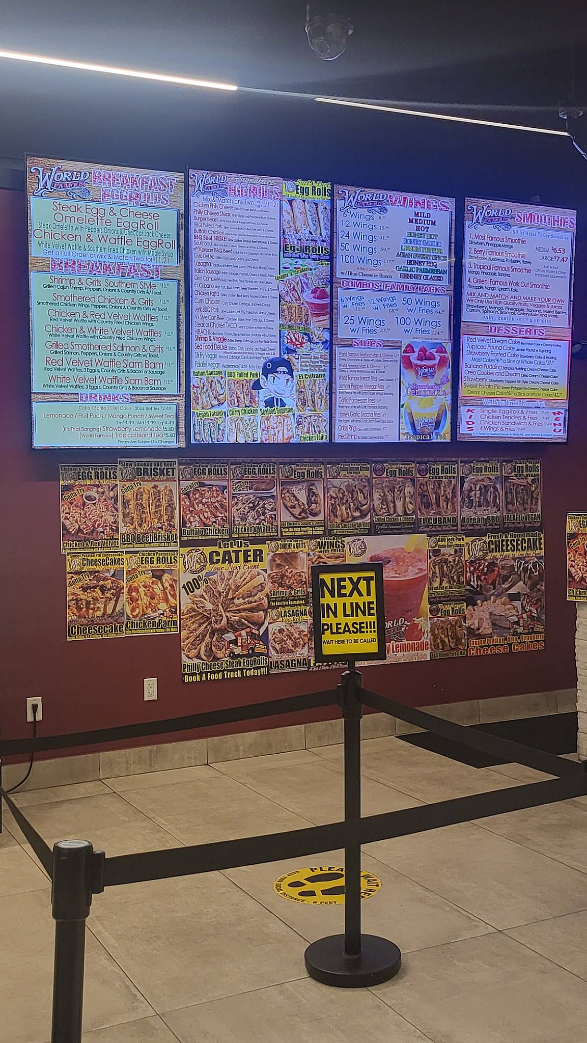 Menu at World Famous Miami Gardens restaurant, Miami Gardens