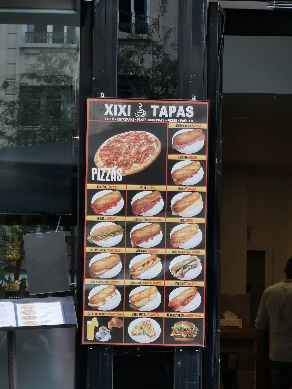 Menu at Xixi tapas pub & bar, Barcelona