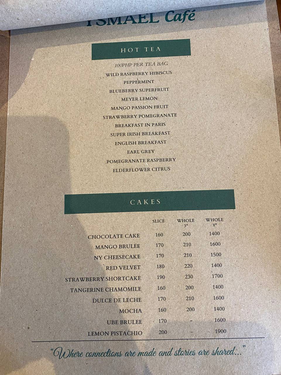 Menu at YSMAEL Kitchen x Bar x Café, Santa Maria