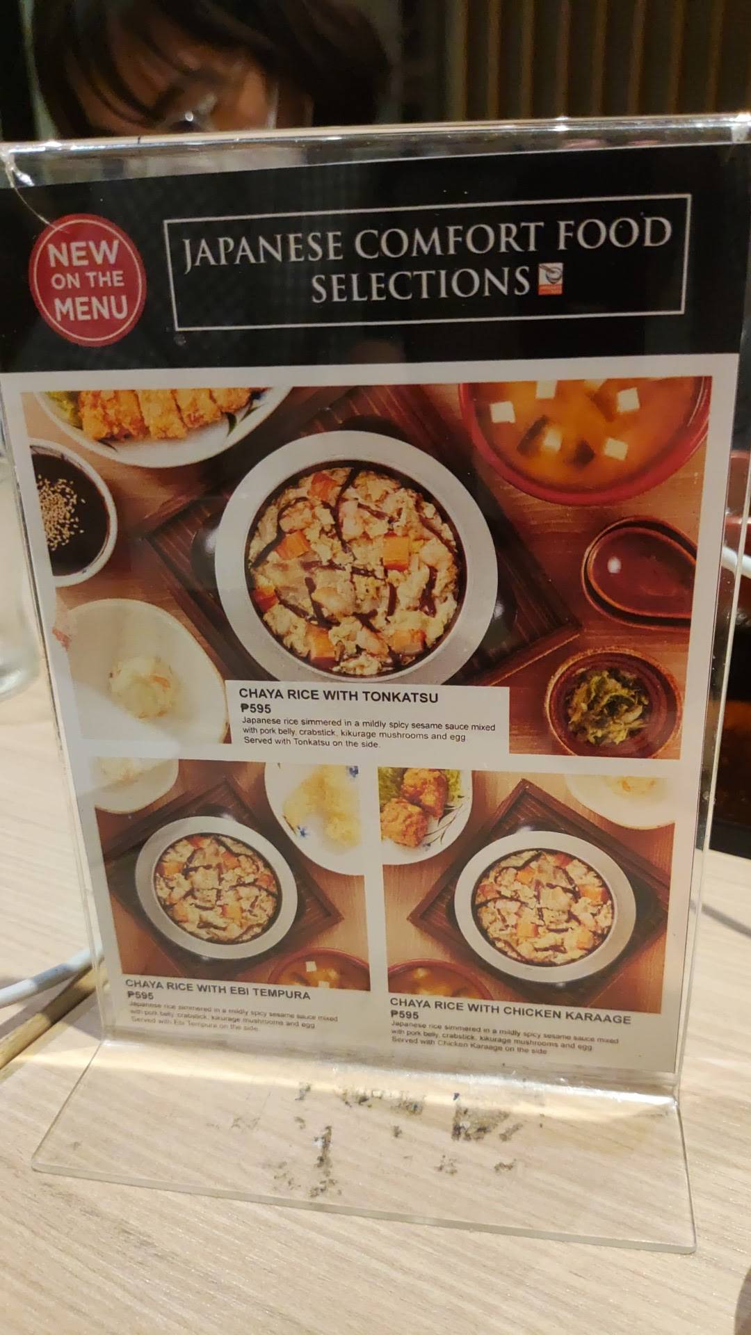 Menu at YAYOI One Bonifacio BGC restaurant, Taguig