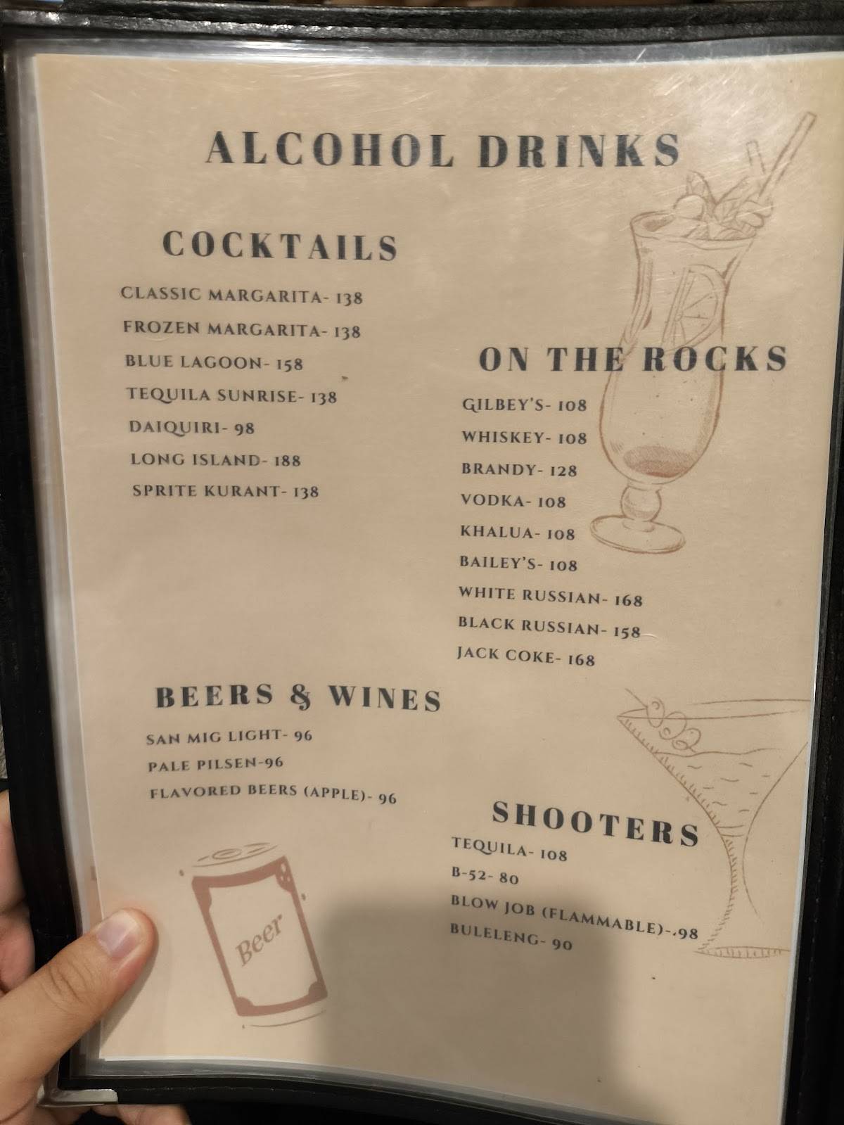Menu at Yeyi's Pizzeria & Café, Tanay