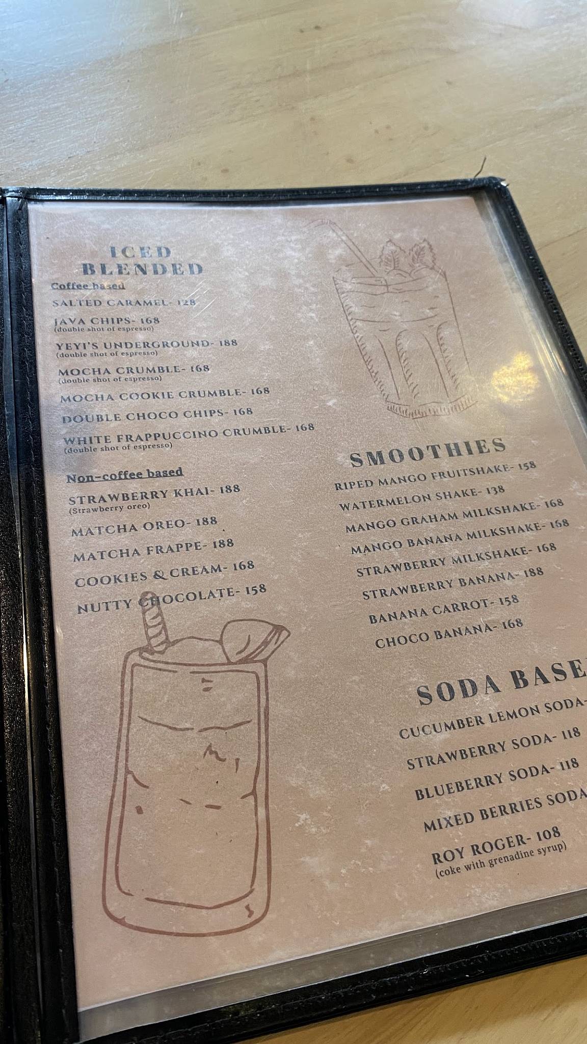 Menu at Yeyi's Pizzeria & Café, Tanay