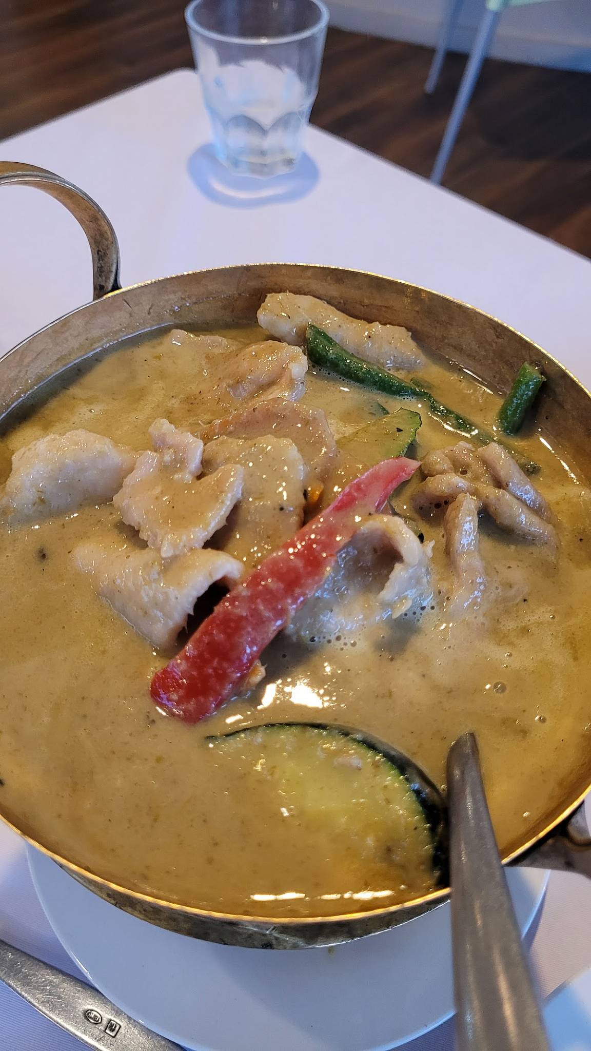 Menu at Yoki Thai restaurant, Runaway Bay