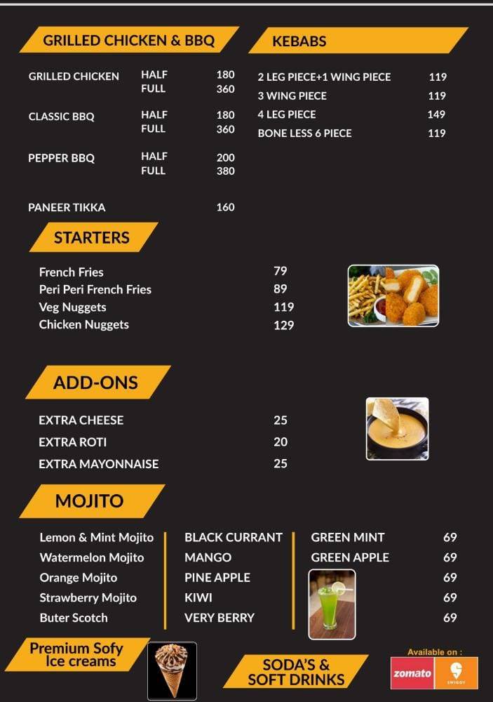 Menu at ZWARMA-THE SHAWARMA MAKERS, Hyderabad