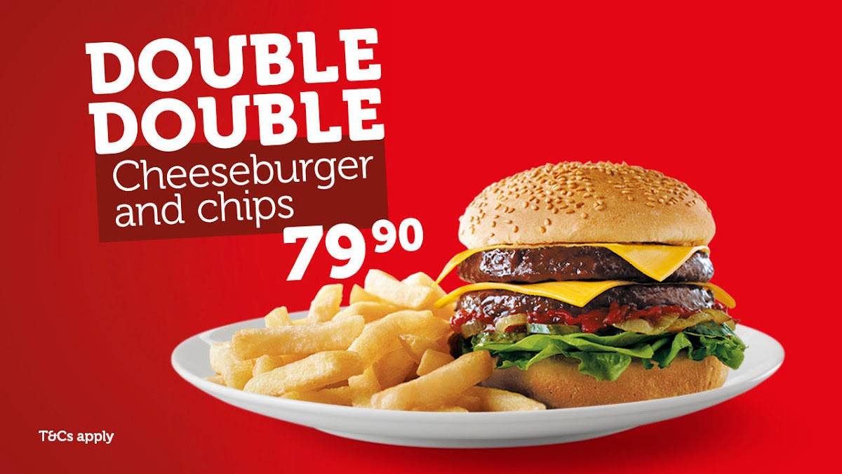 Menu at Wimpy restaurant, Zeerust, Shop 1