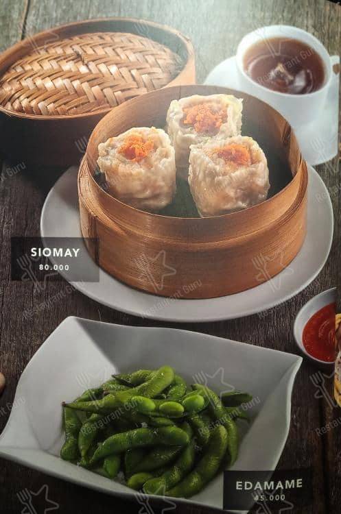 Menu at Zen club, Jakarta, Menara Thamrin Tower