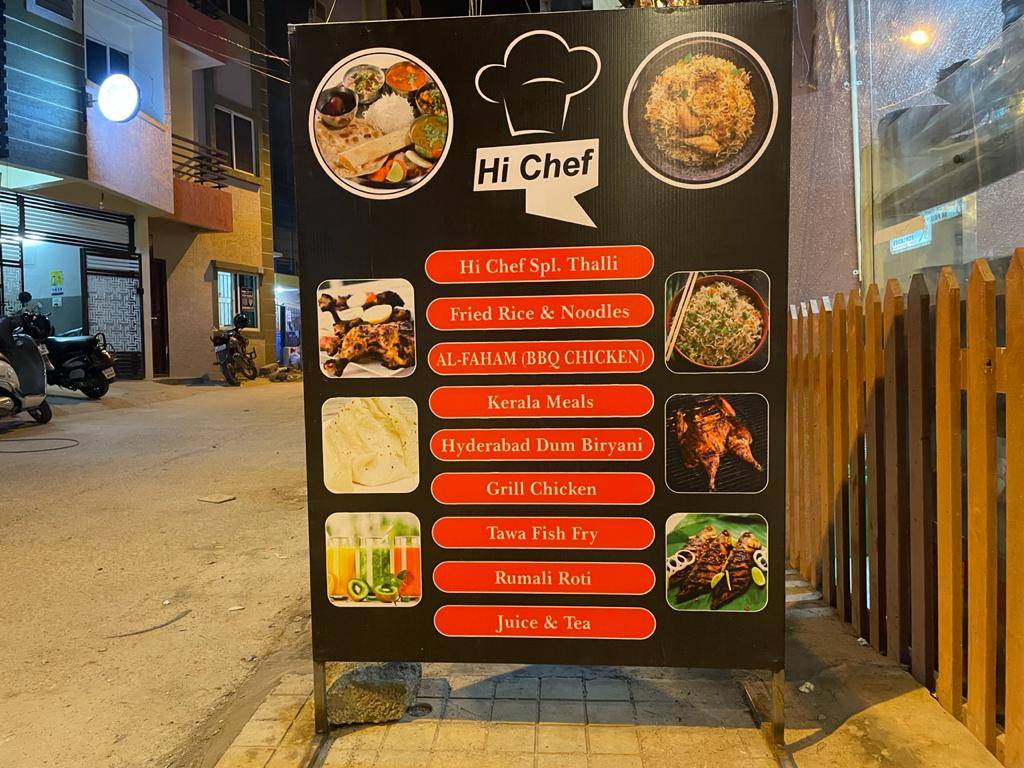 Menu at HI CHEF RESTAURANT, Bengaluru