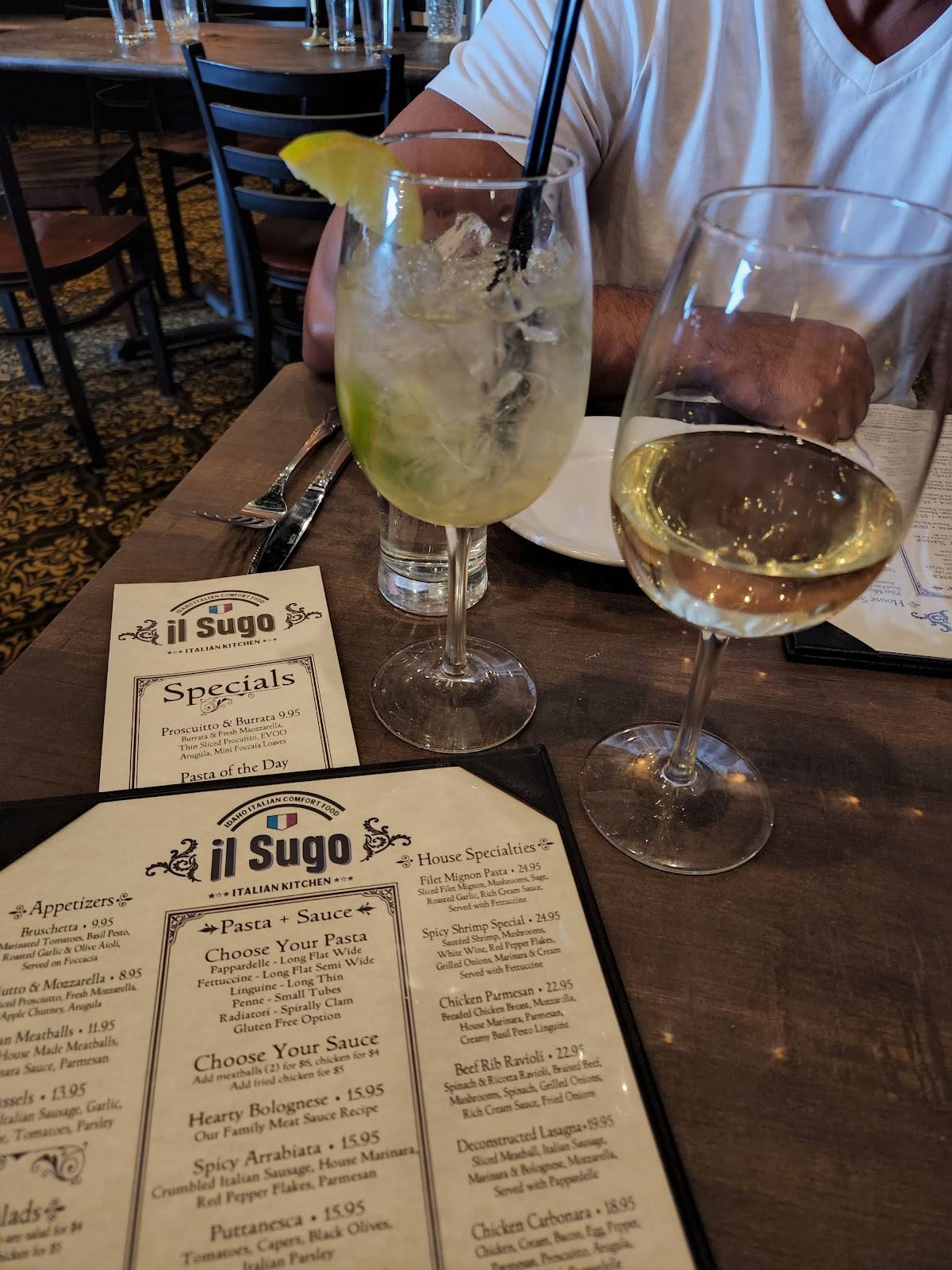 Menu at il Sugo Italian Kitchen restaurant, Meridian