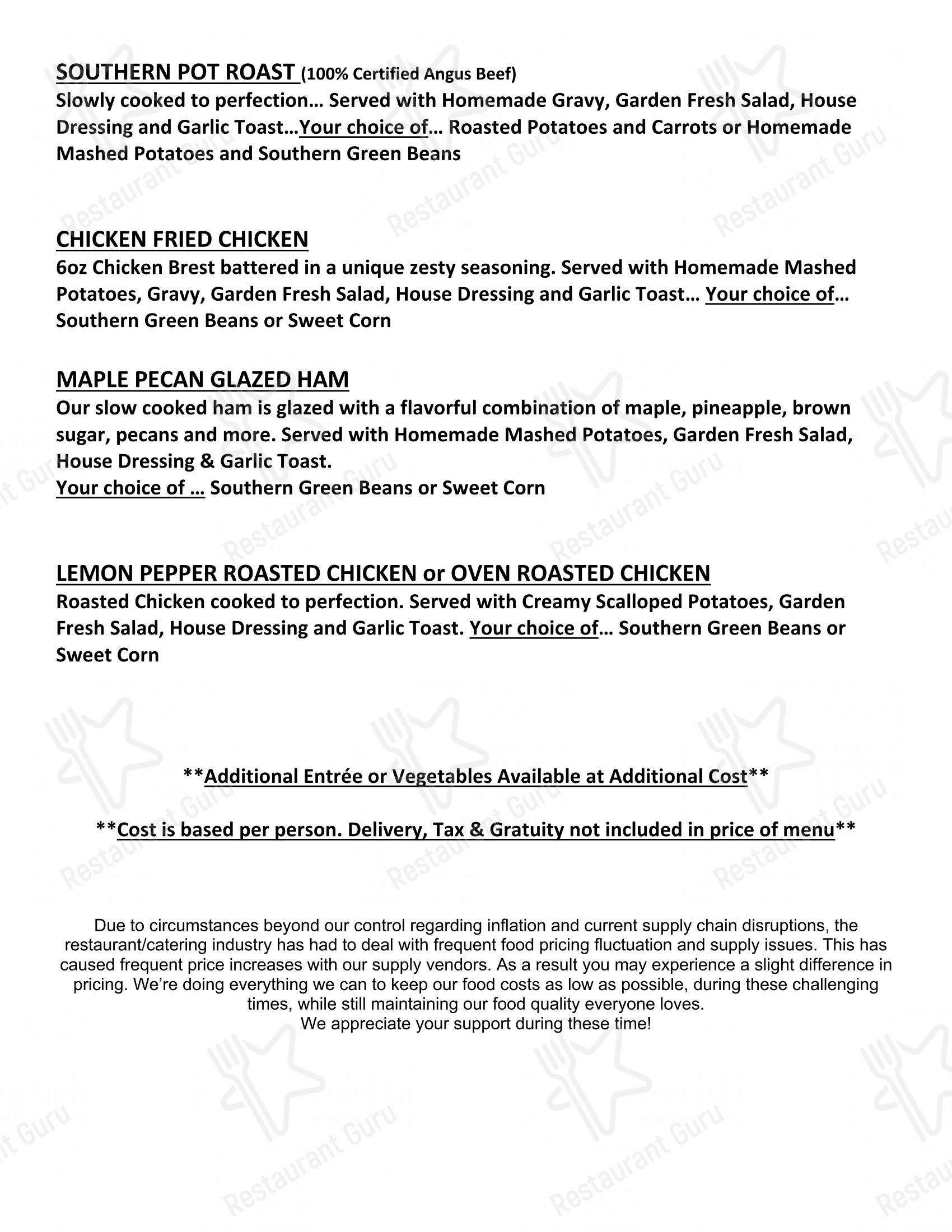 Menu at 4U Cafe, Oklahoma City, 400 S Vermont Ave