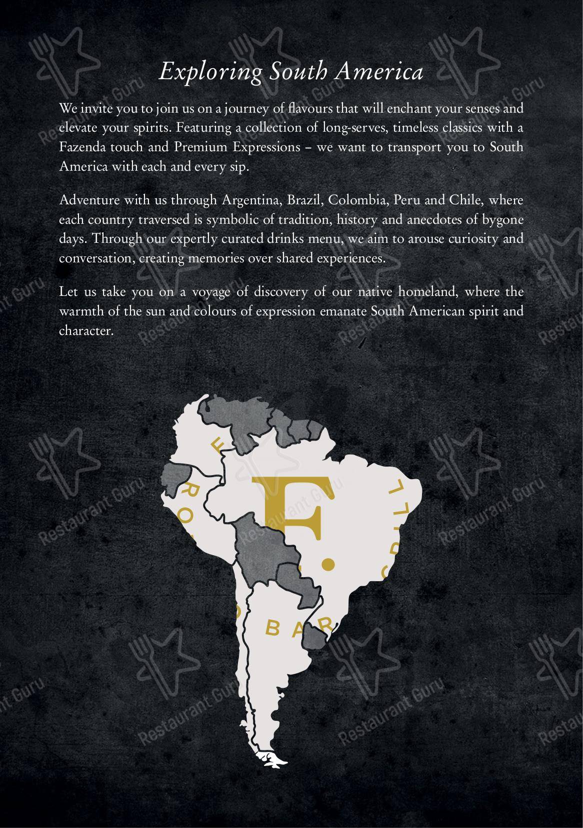 Menu at Fazenda Rodizio Bar & Grill Manchester, Manchester