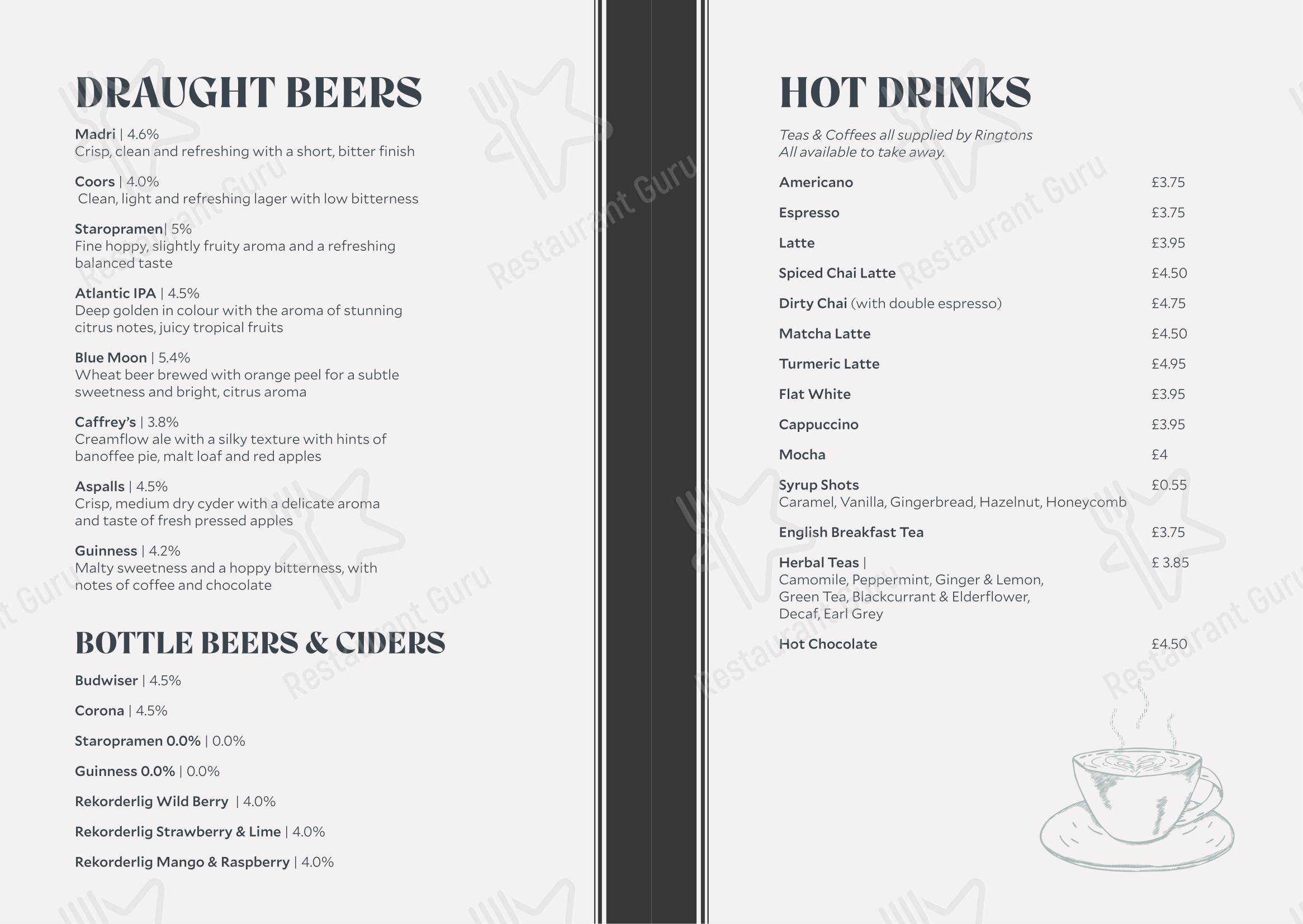 Menu at The Midland pub & bar, Morecambe