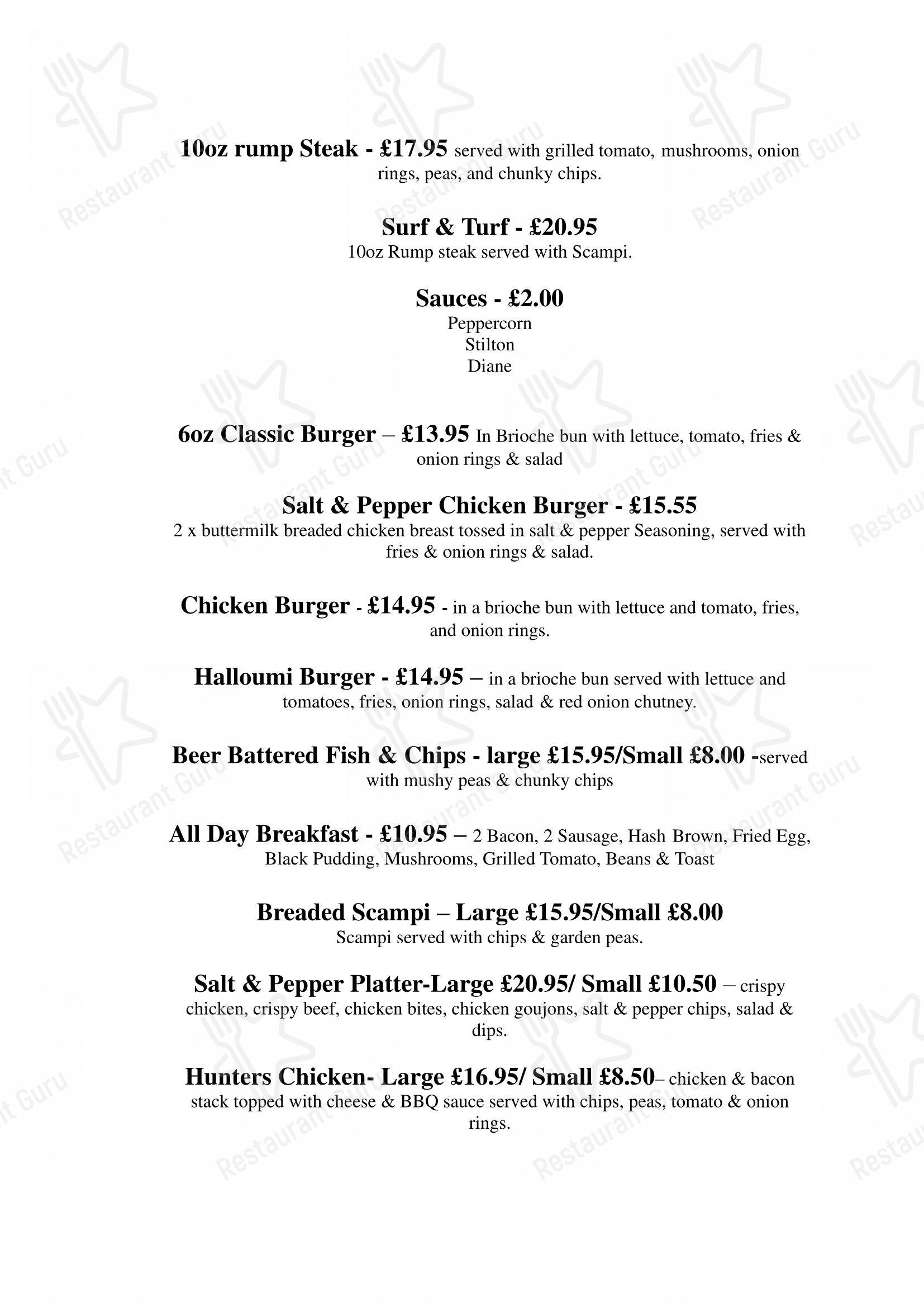 Menu at The Ship, Roose pub & bar, Barrow-in-Furness, Yarlside Rd