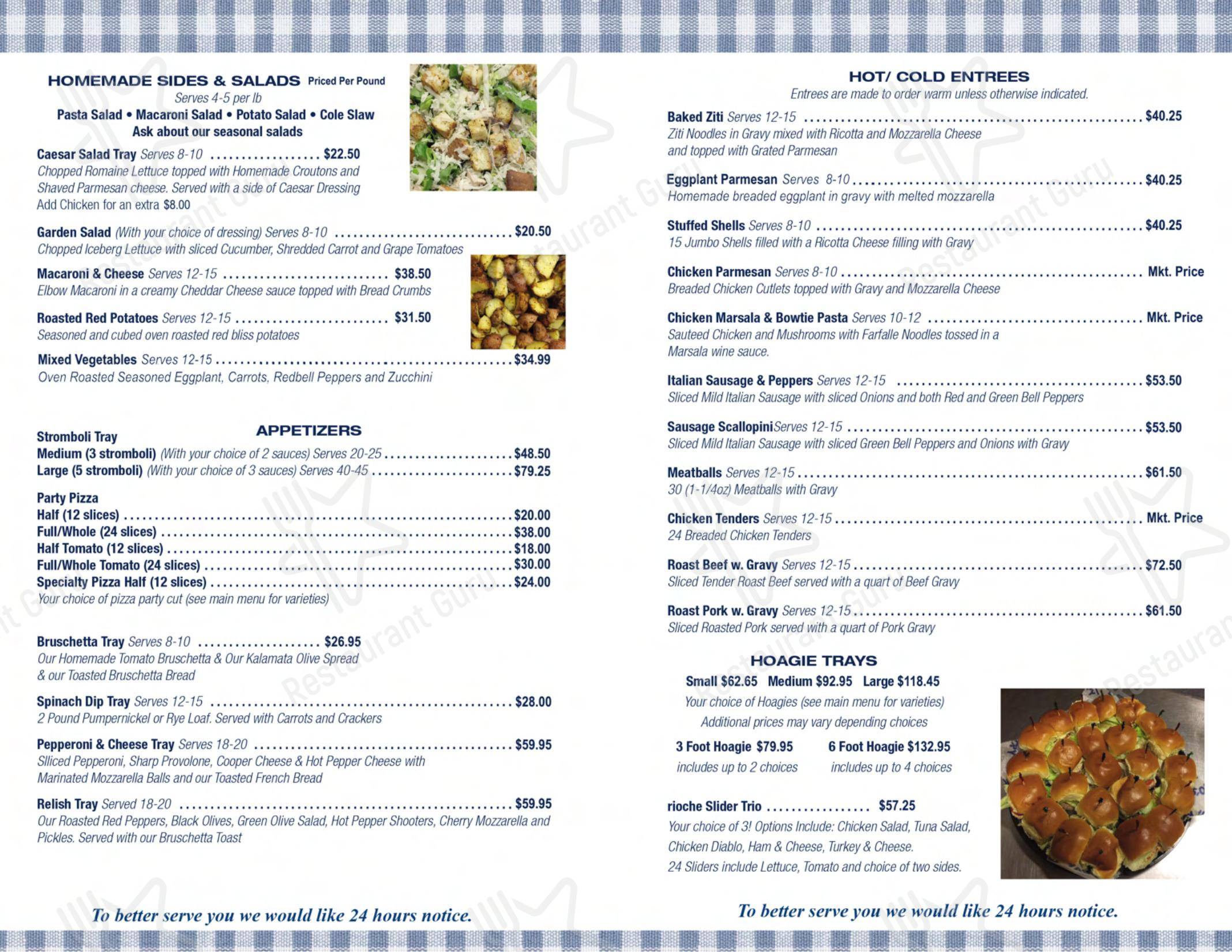 Menu at Liscio's Italian Bakery & Deli, Washington Township, NJ-42