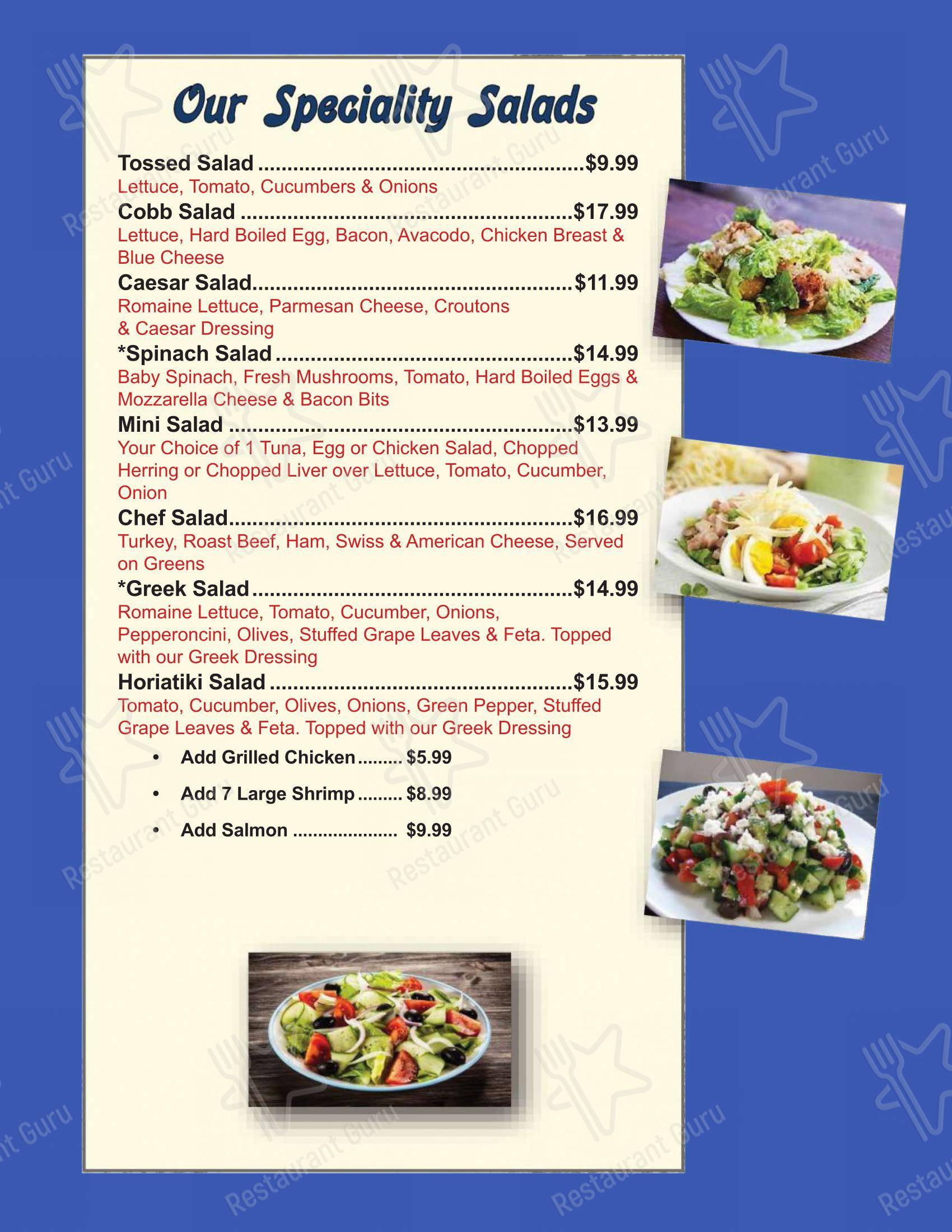 Menu at Bagel Tree Restaurant, Delray Beach