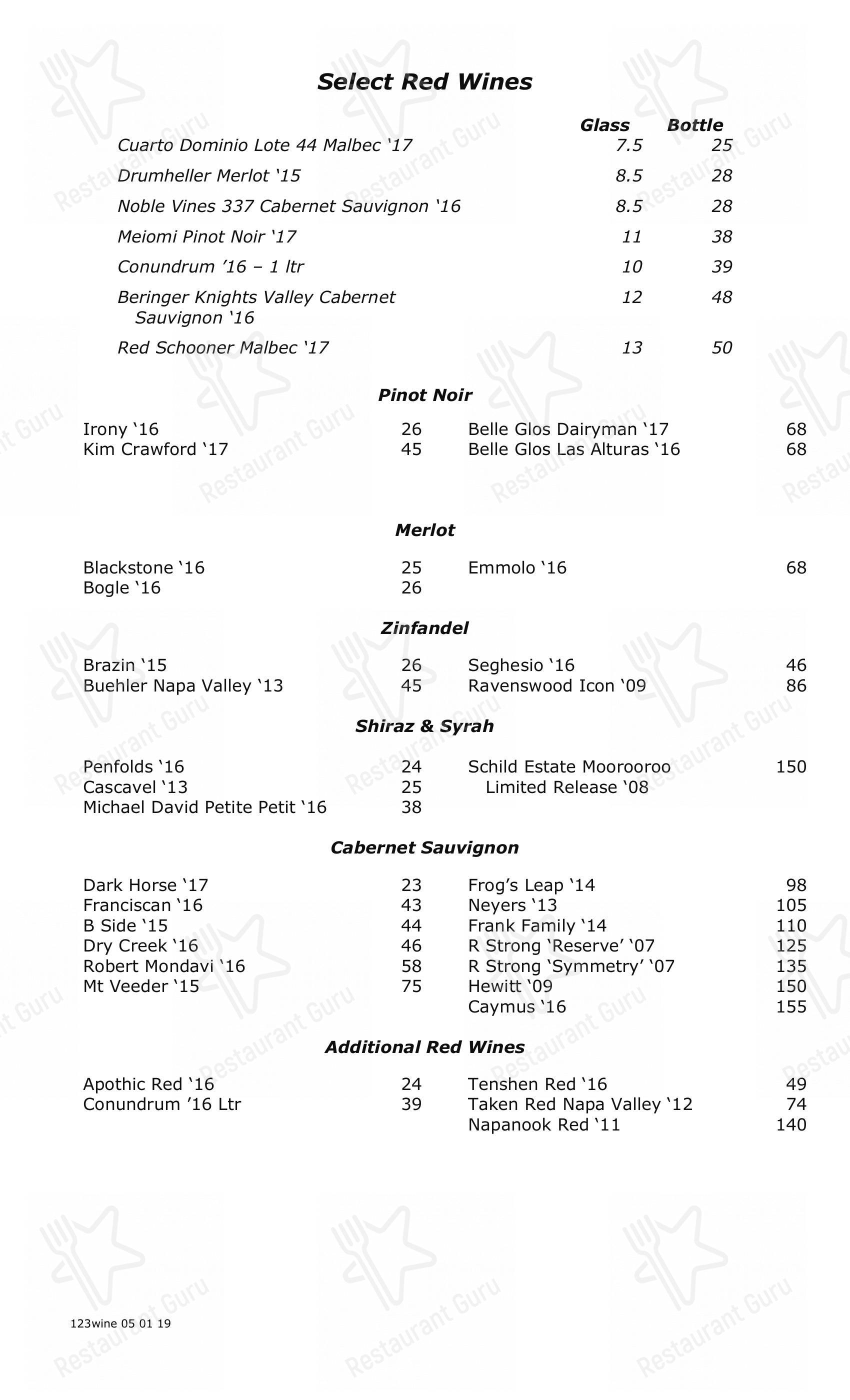 Menu at Cherokee Grill and Steakhouse, Gatlinburg