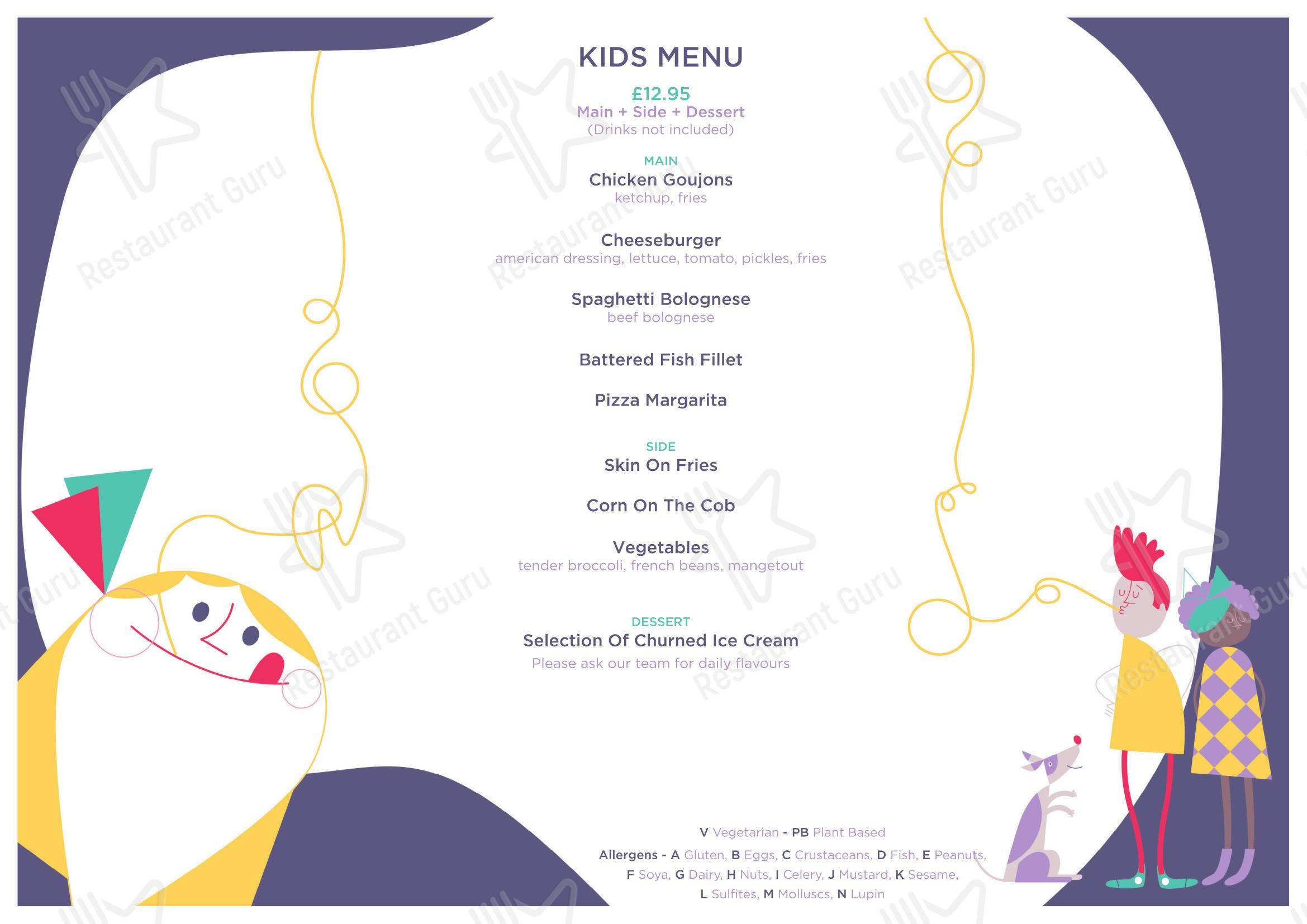 Menu at Collage Restaurant, Ringway