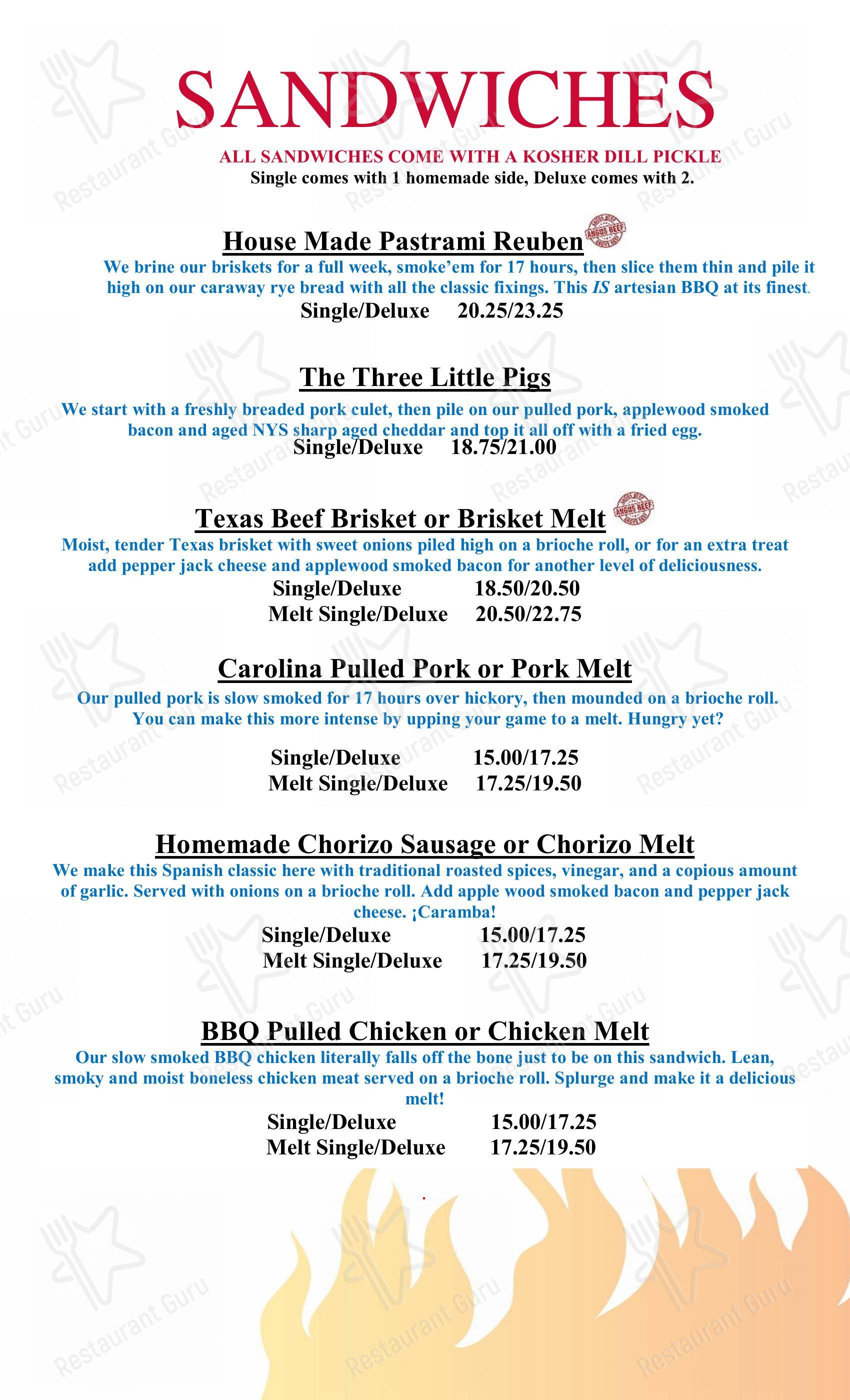 Menu at Holy Smoke pub & bar, Mahopac, 241 NY-6N