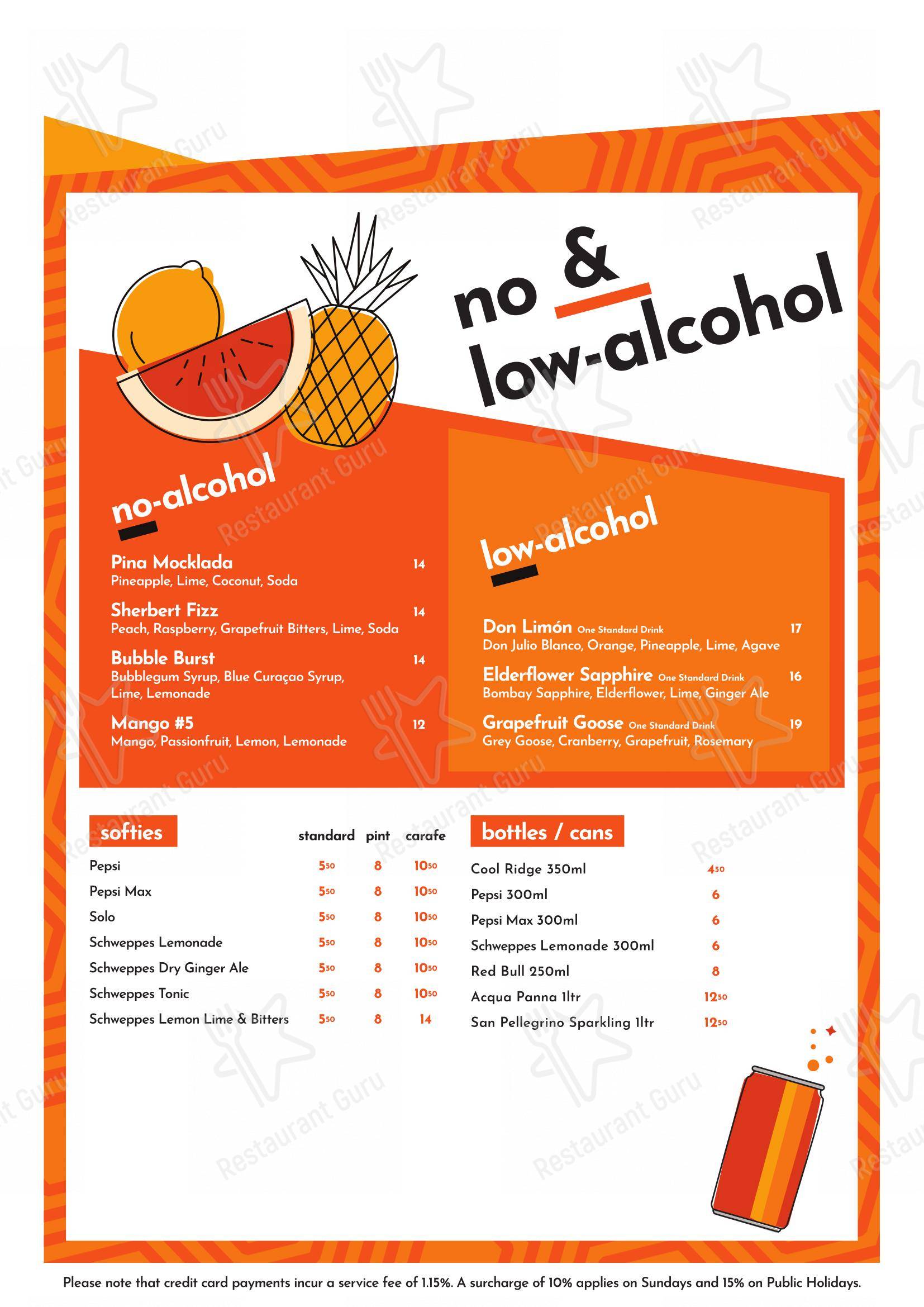 Menu at The Merrywell pub & bar, Burswood, Crown Perth