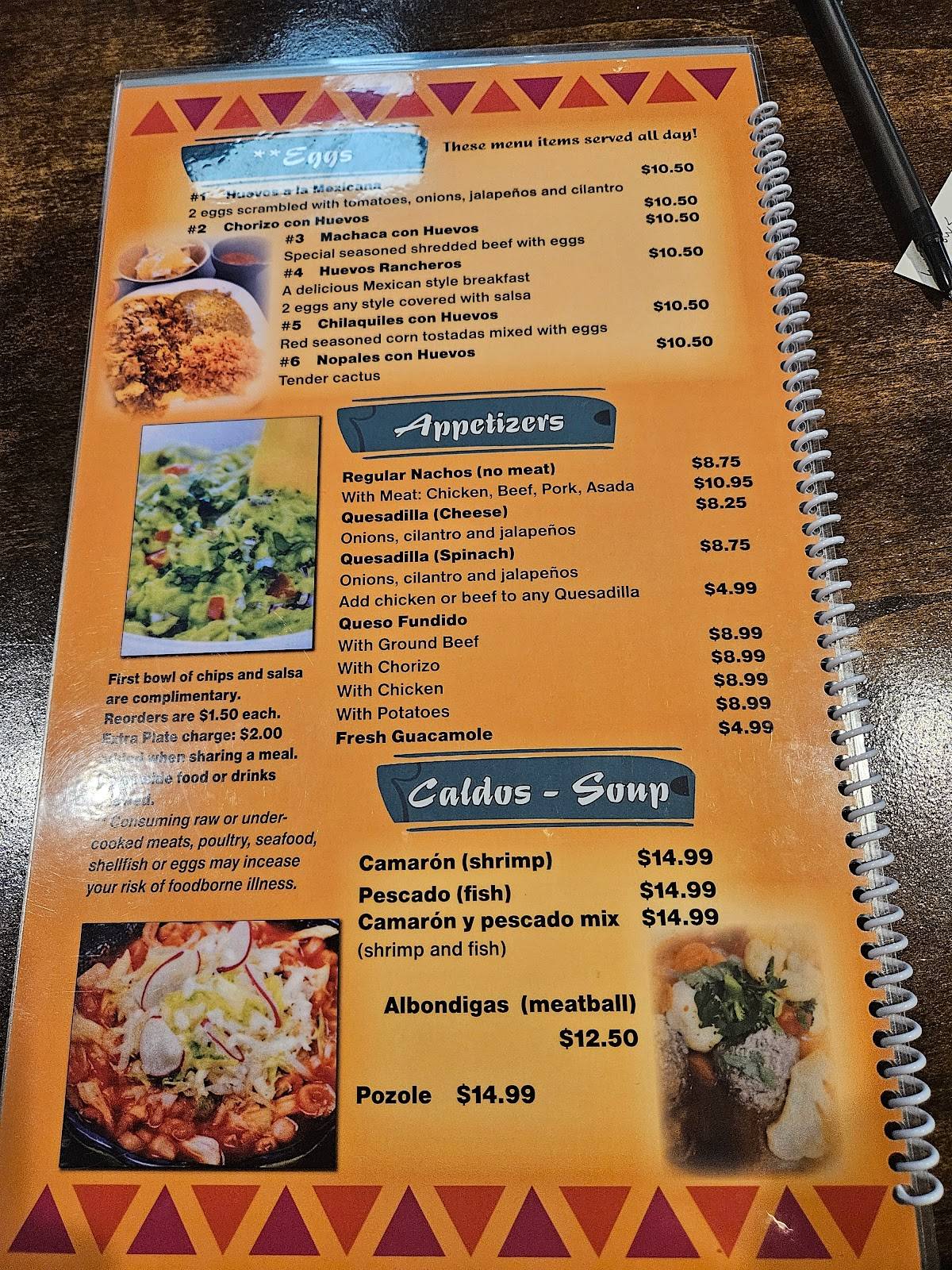 Menu at Frank's Restaurant, Prescott