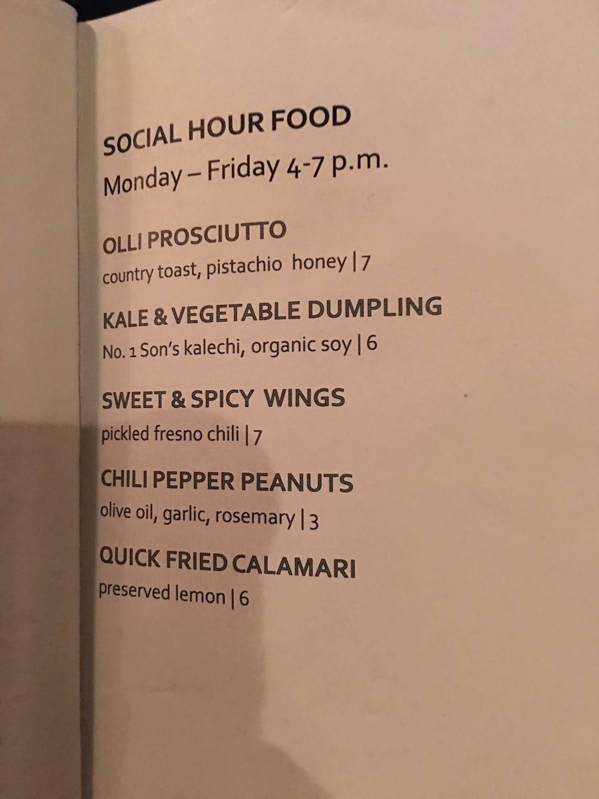 Menu at 1331 Bar & Lounge, Washington