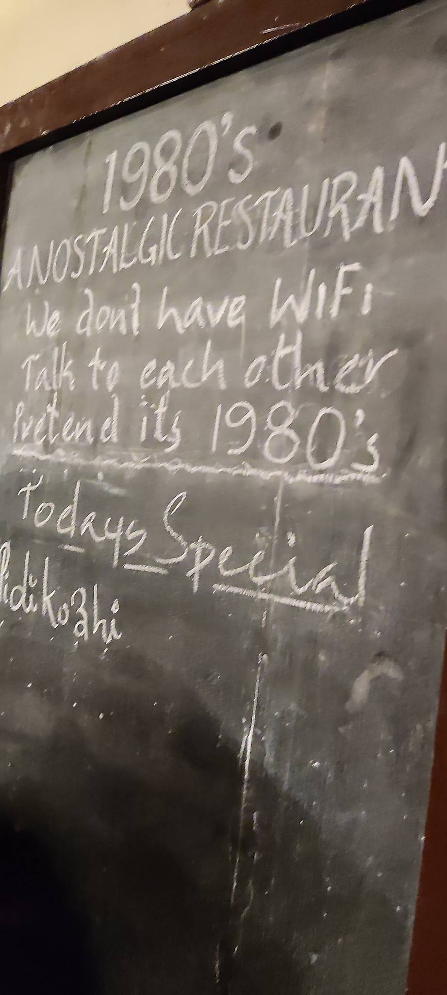 Menu at 1980's A Nostalgic Restaurant, Kalpetta, Kalpetta Bypass Road