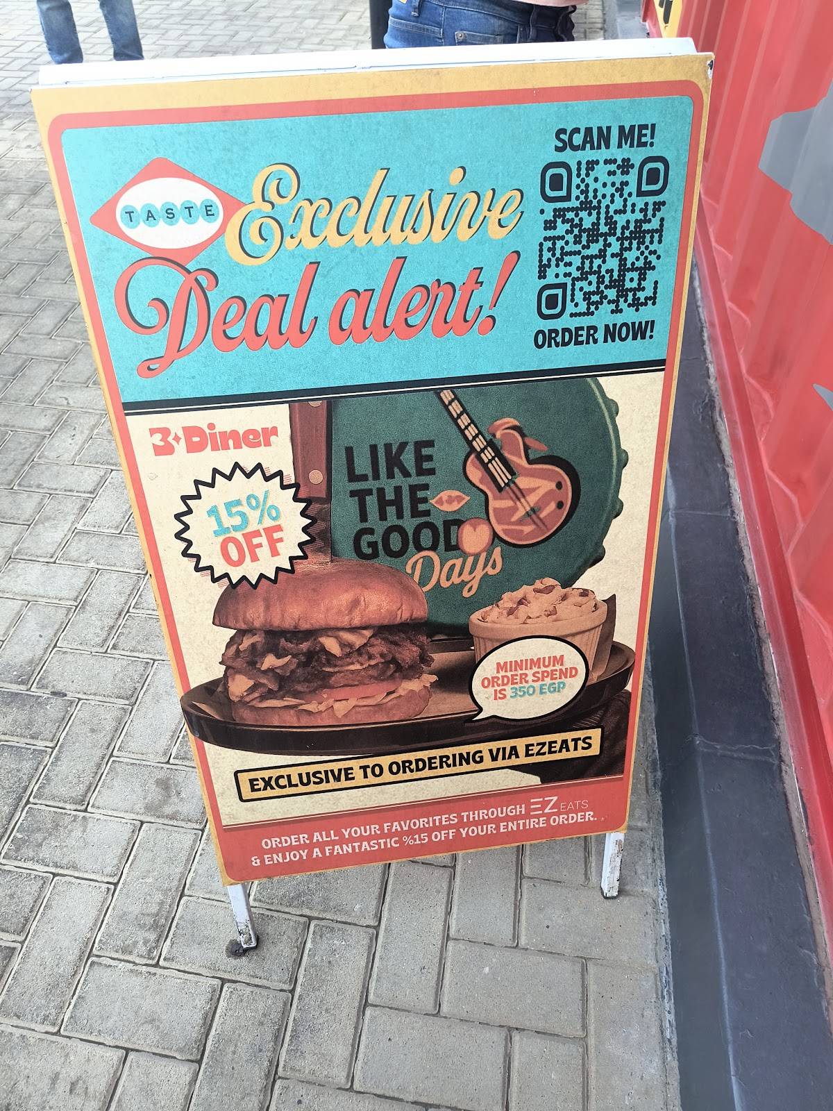 Menu at 3 Diner - The Drive restaurant, New Cairo City