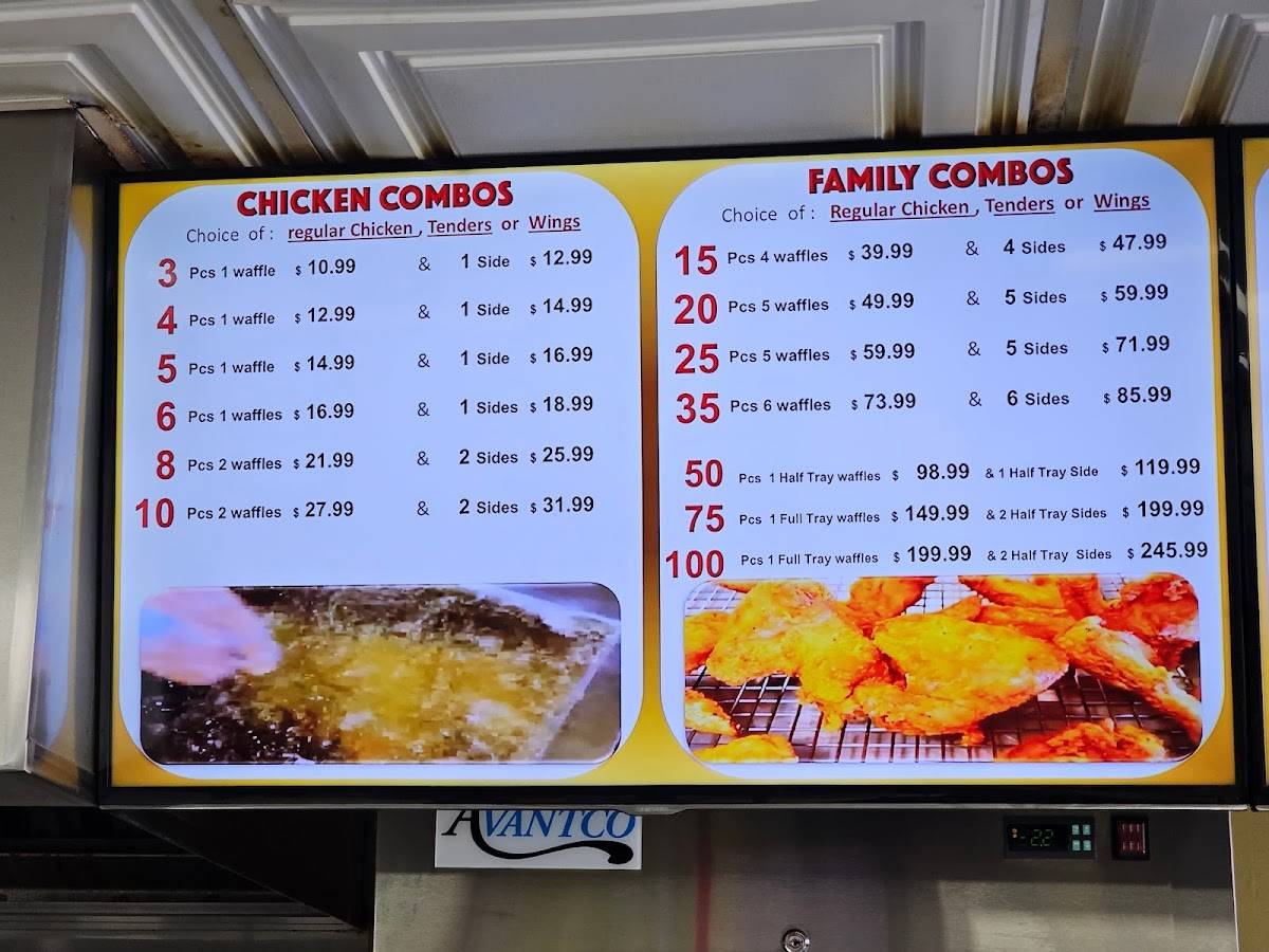 Menu at 5 Brothers Fried Chicken & Waffles restaurant, Patchogue