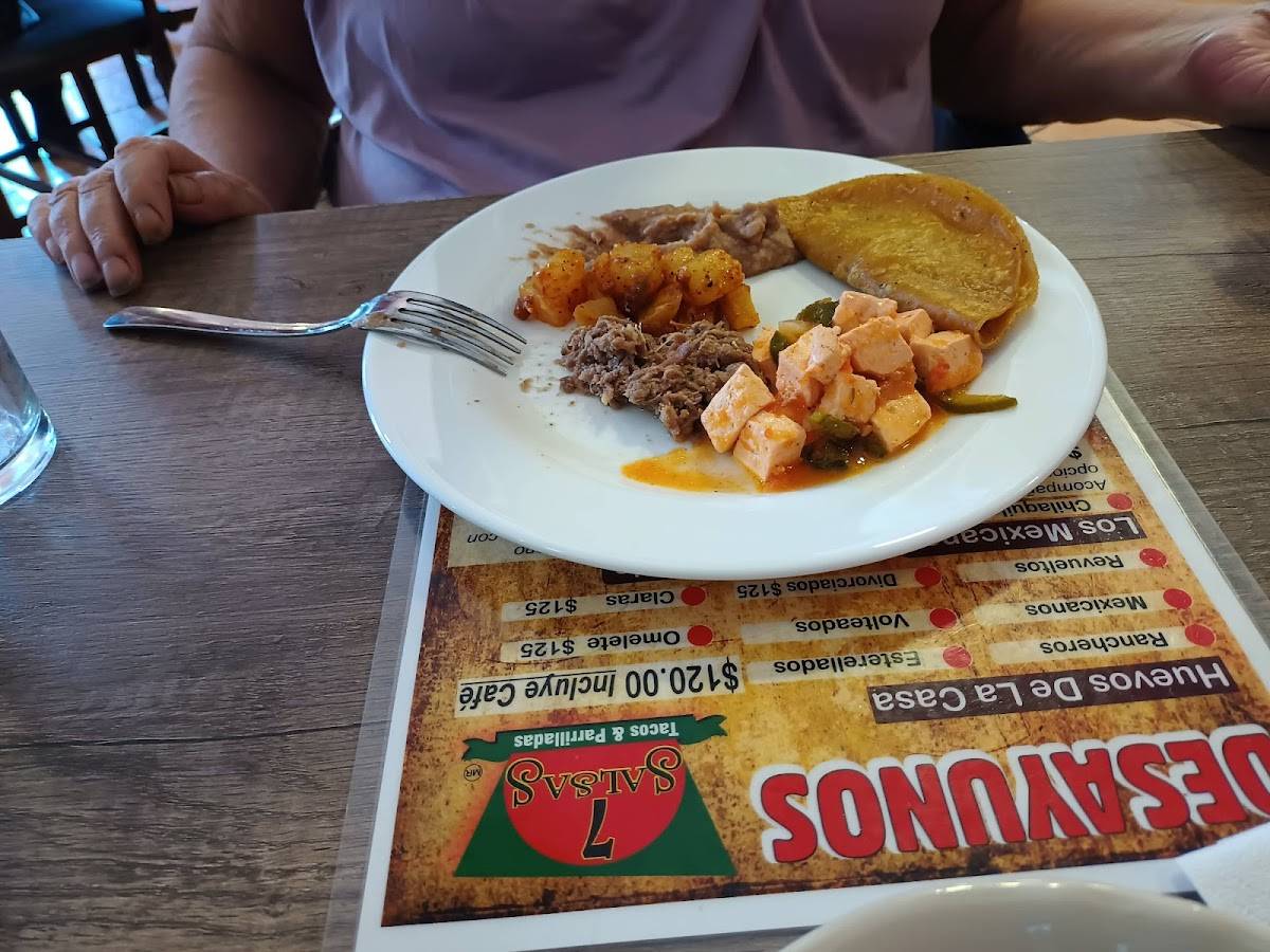 Carta del restaurante 7 Salsas, Monterrey, Av. Revolución