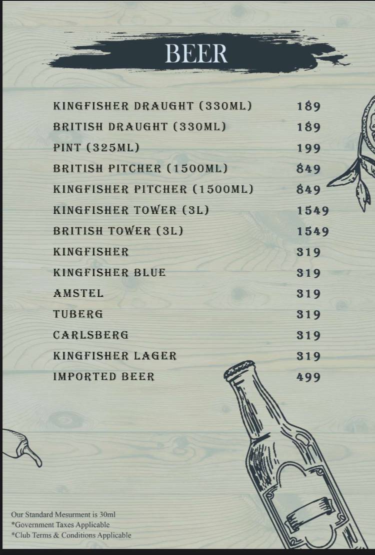 Menu at 99 Lounge & Grill, Chennai