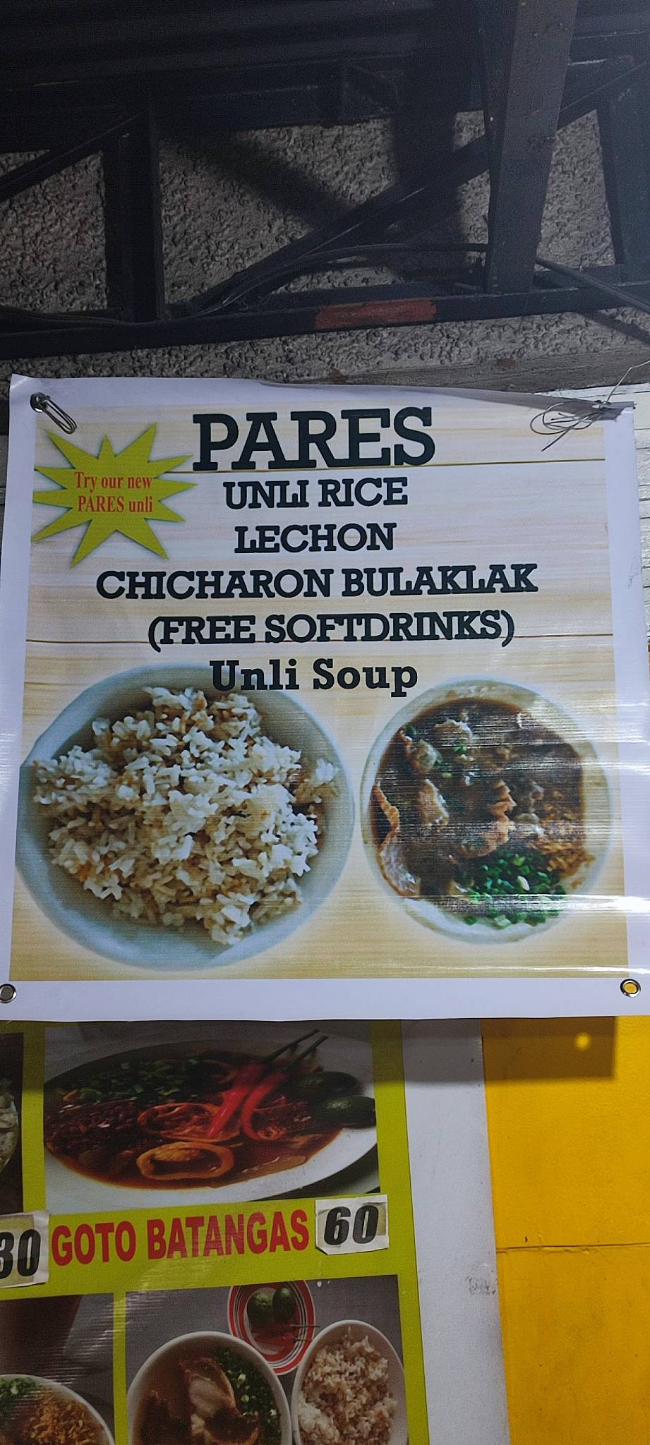 Carta del restaurante A.C.K. Food corner Lomi Batangas Goto Batangas ...