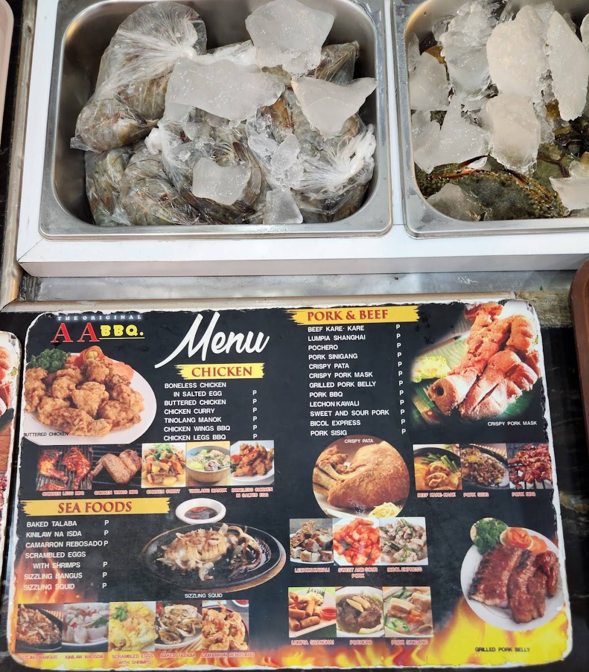 Menu at AA BBQ, Cebu City, Salinas Dr