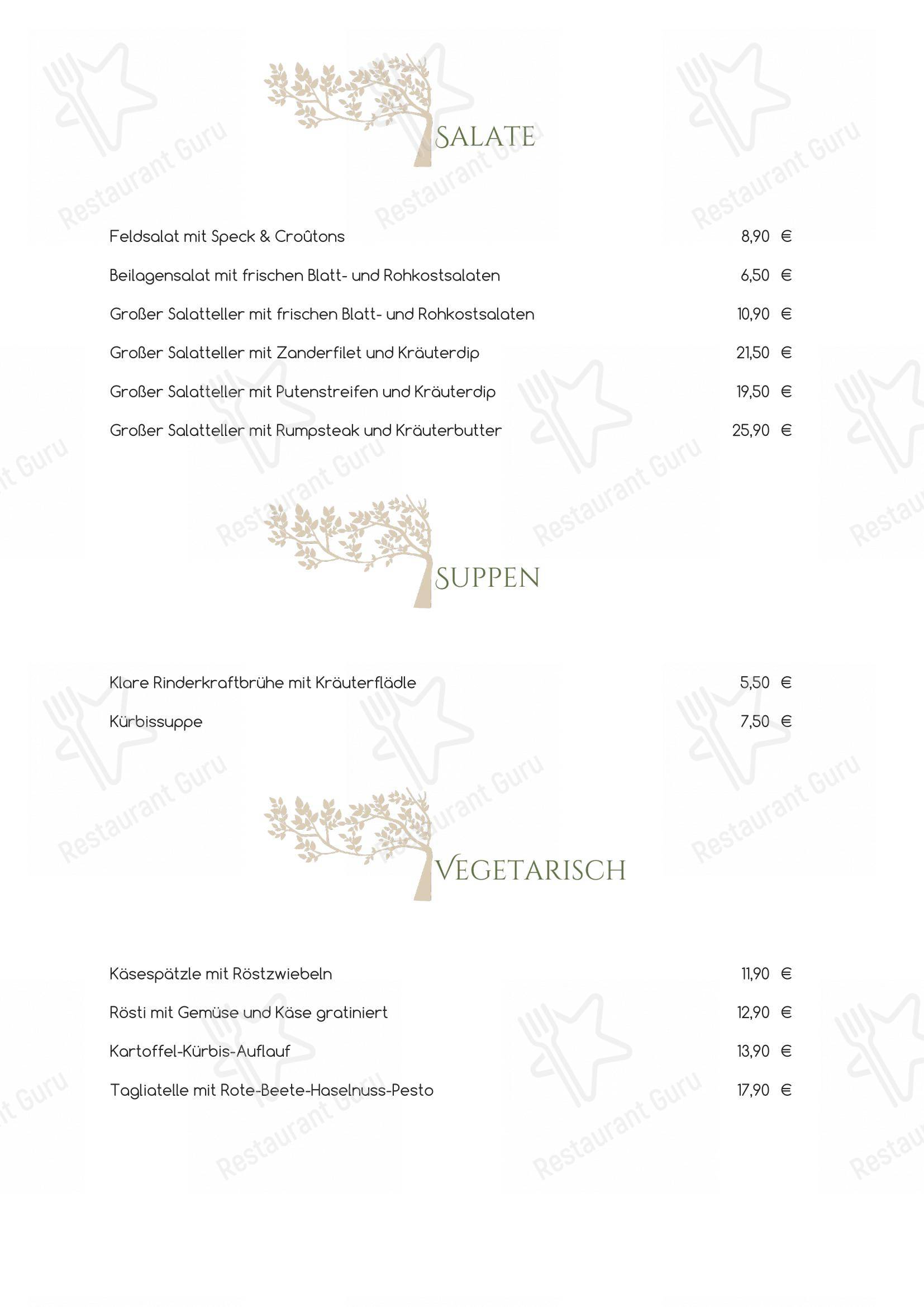 Speisekarte von AP restaurant, Neuhausen ob Eck