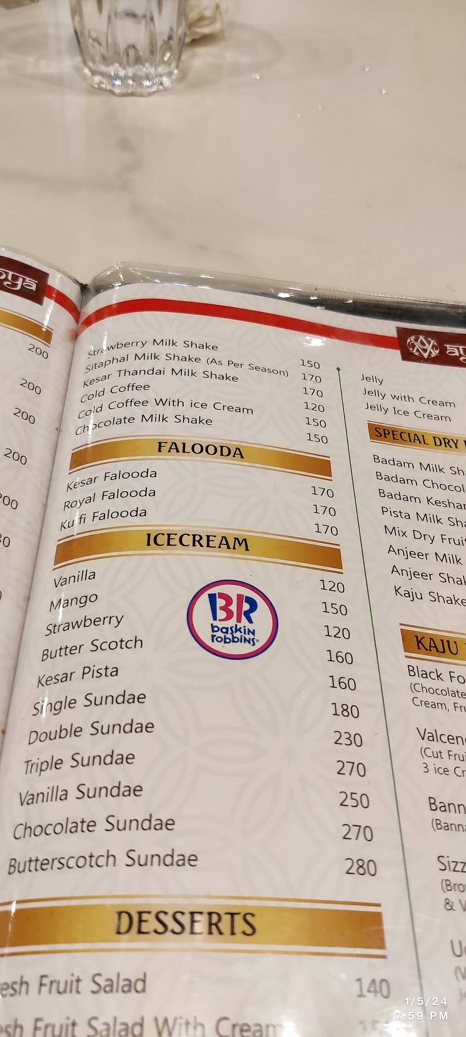 Menu at AYODHYA Veg, Pune, S No 46/1C/1