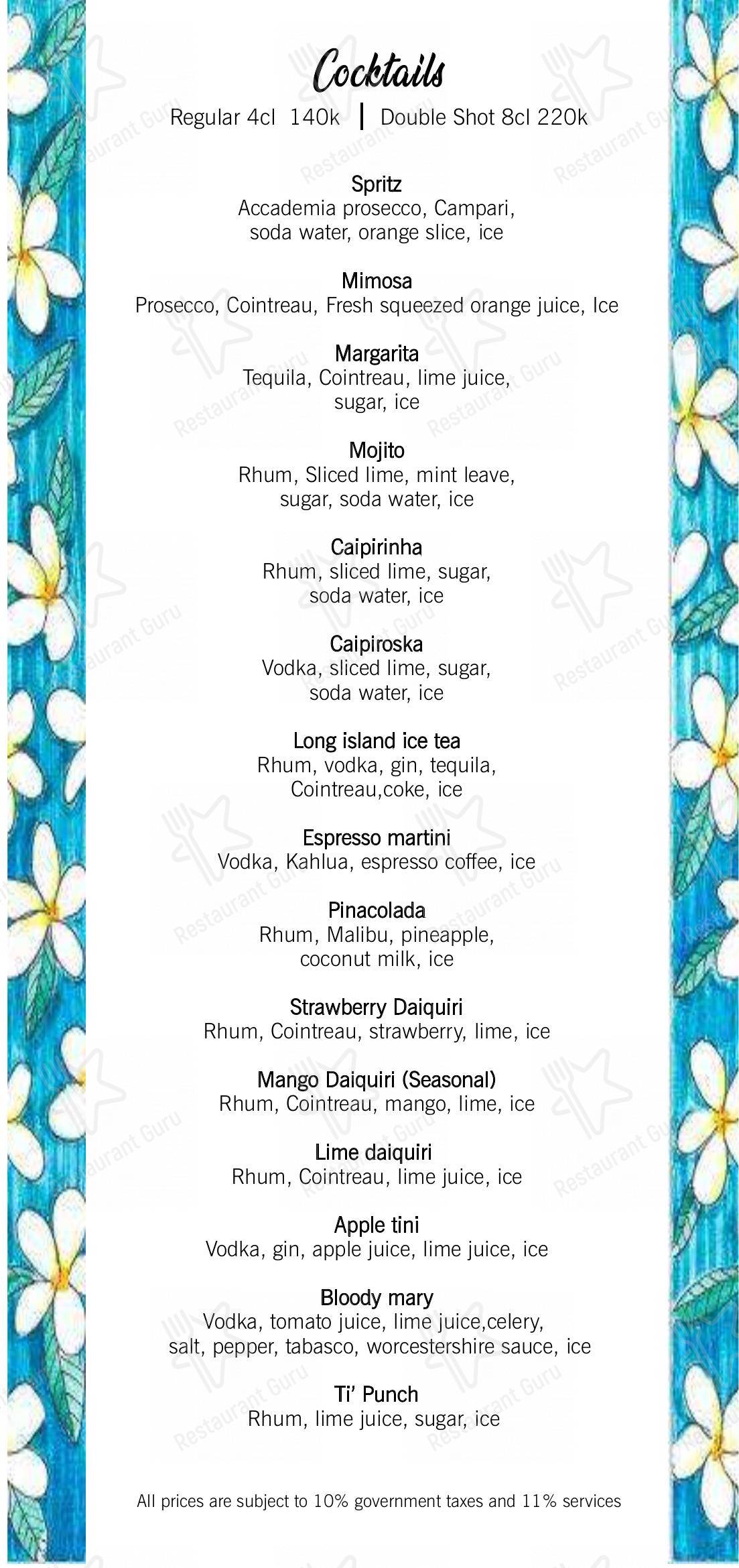 Menu at Abracadabra by Mu Bunglaow restaurant, Pecatu