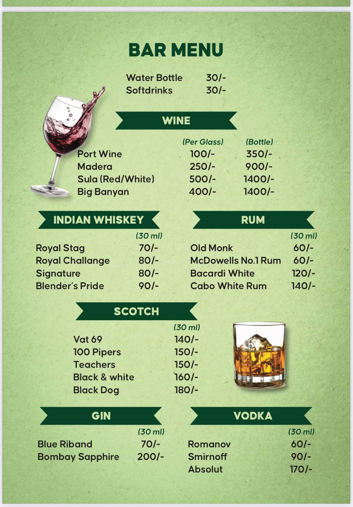 Menu at Taste of Tamil (Restaurant and Bar), Agonda