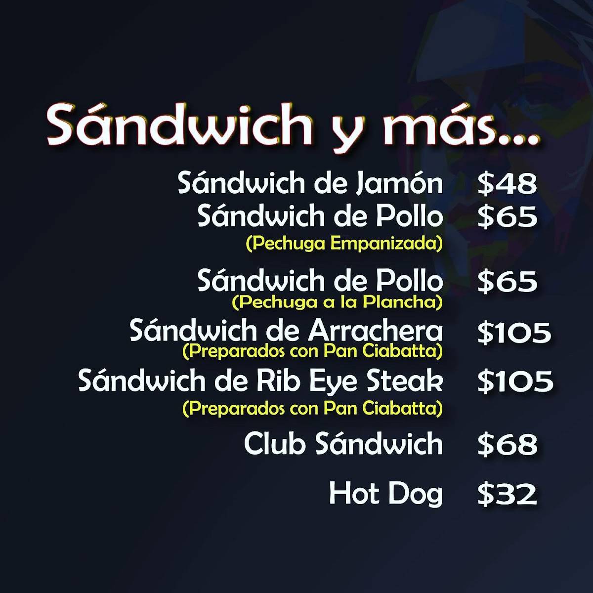 Carta del restaurante Amerix Burger Municipio Libre, Aguascalientes, Av ...