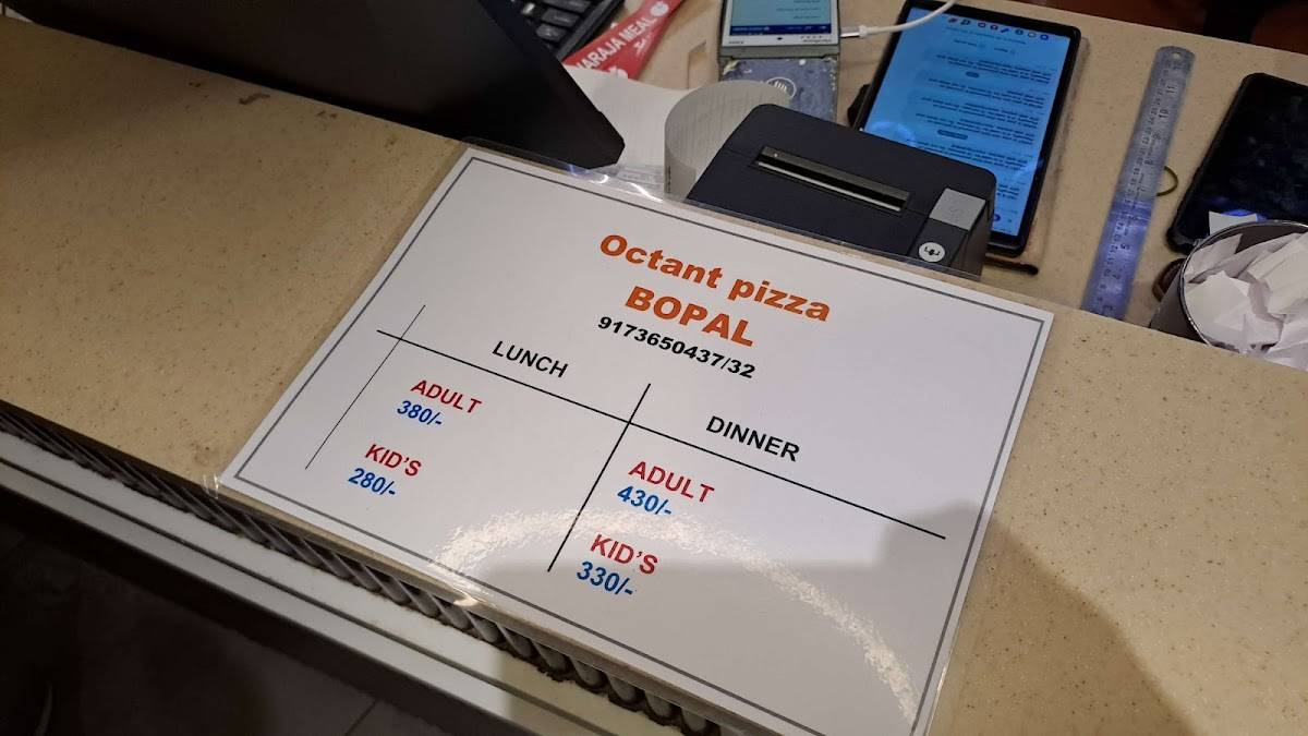 Menu at Octant Pizza, Ahmedabad, T-Junction