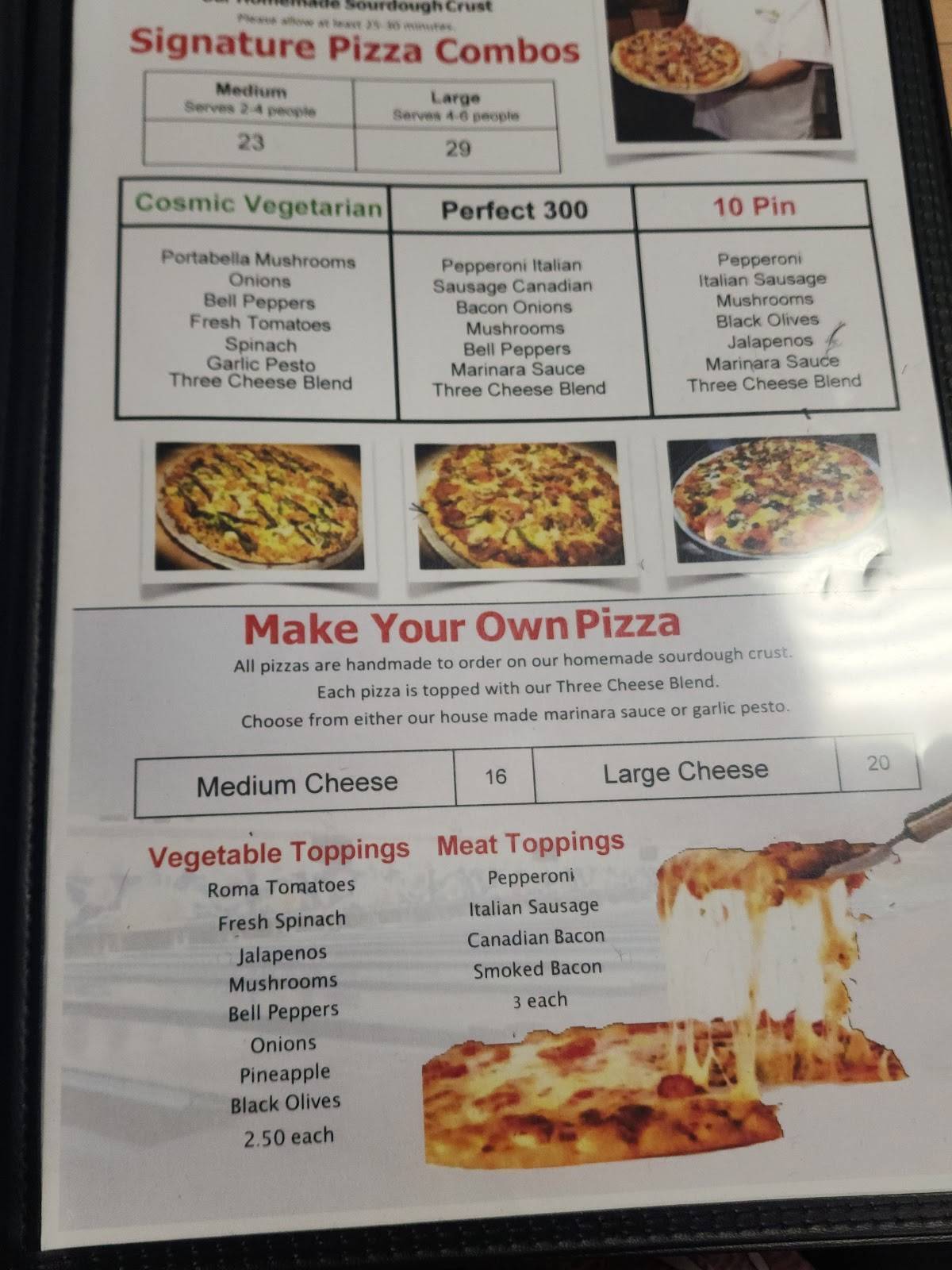 Menu at The Alley Restaurant at Aiea Bowl, Aiea
