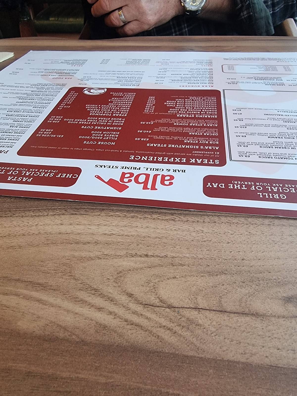 Menu at Alba Bar & Grill, Airdrie