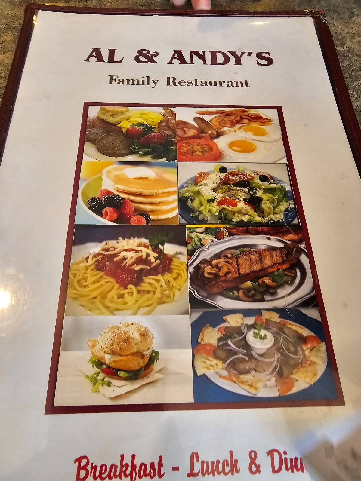 Menu at Al & Andy's Restaurant, Schiller Park
