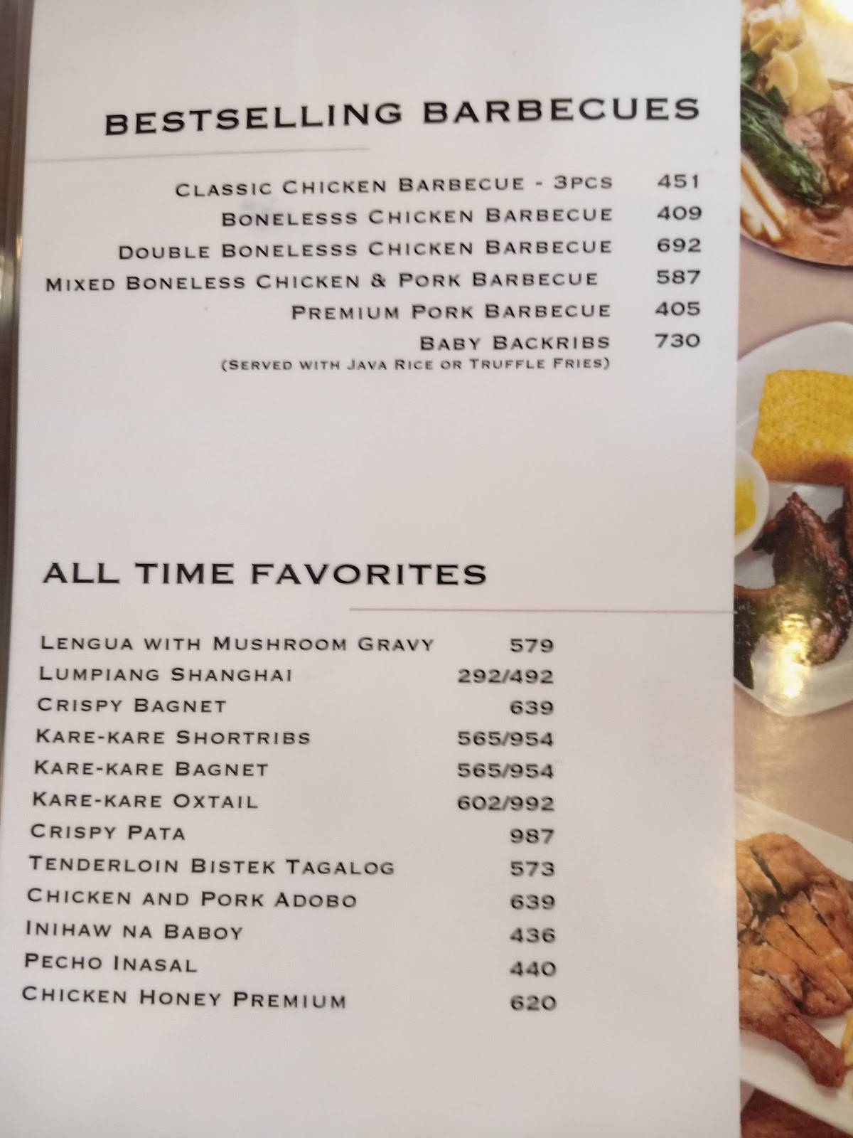 Menu at Alex III - Fairview restaurant, Quezon City, 53 Pontiac Corner ...