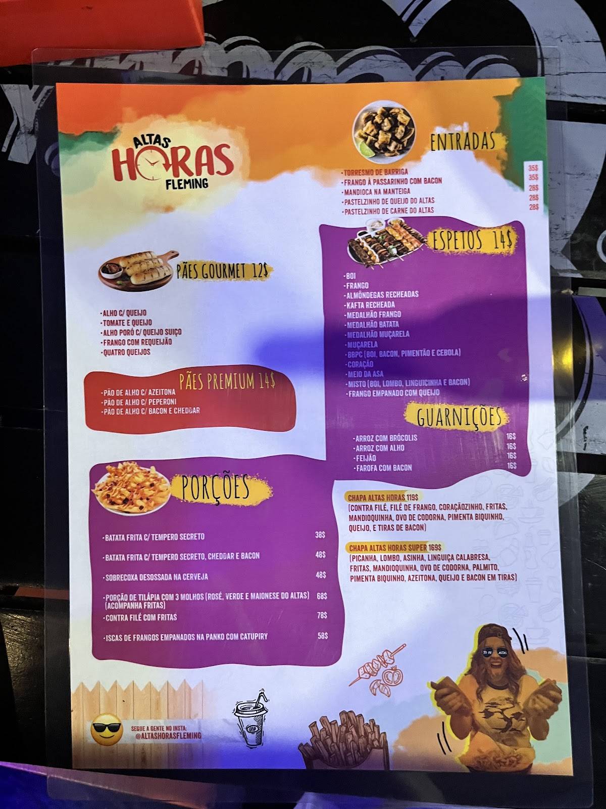 Menu em Altas Horas Fleming pub & Bar, Belo Horizonte